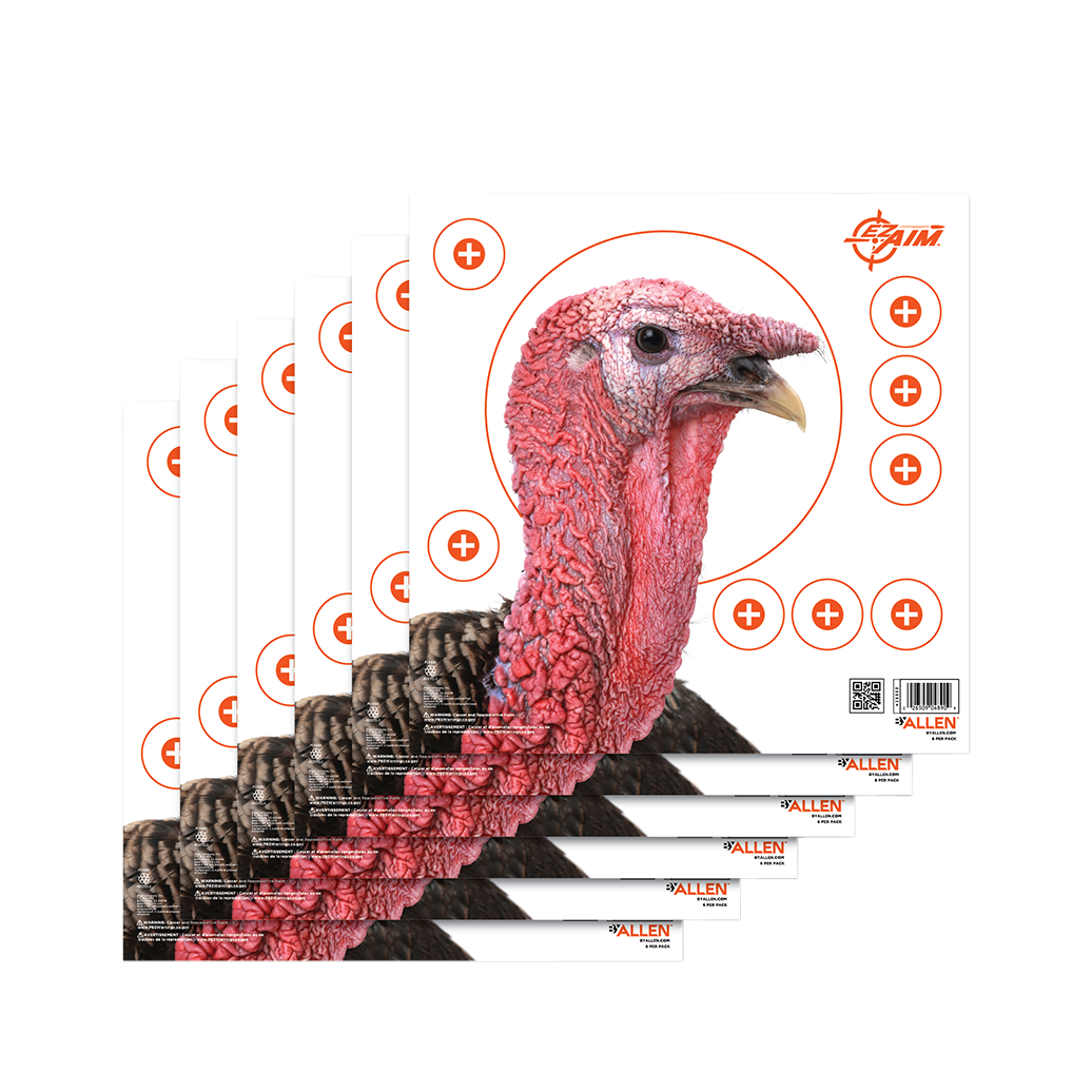 EZ-Aim Turkey Patterning Paper Targets, 12x12 in, 4-Color, 6-Pack for ...