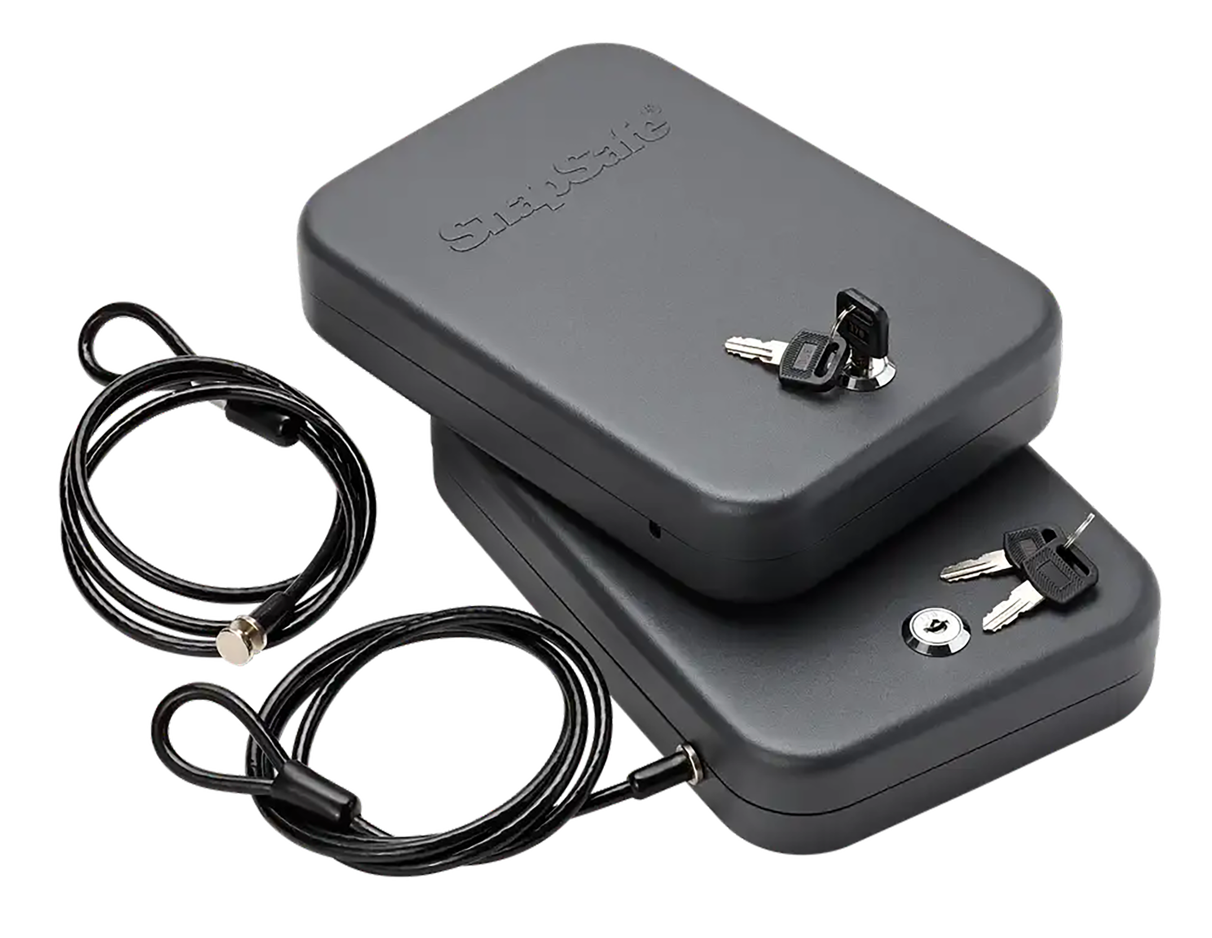 SnapSafe Large Lock Box 2-Pack, Keyed Alike, 16-Gauge Steel, TSA/DOJ A ...