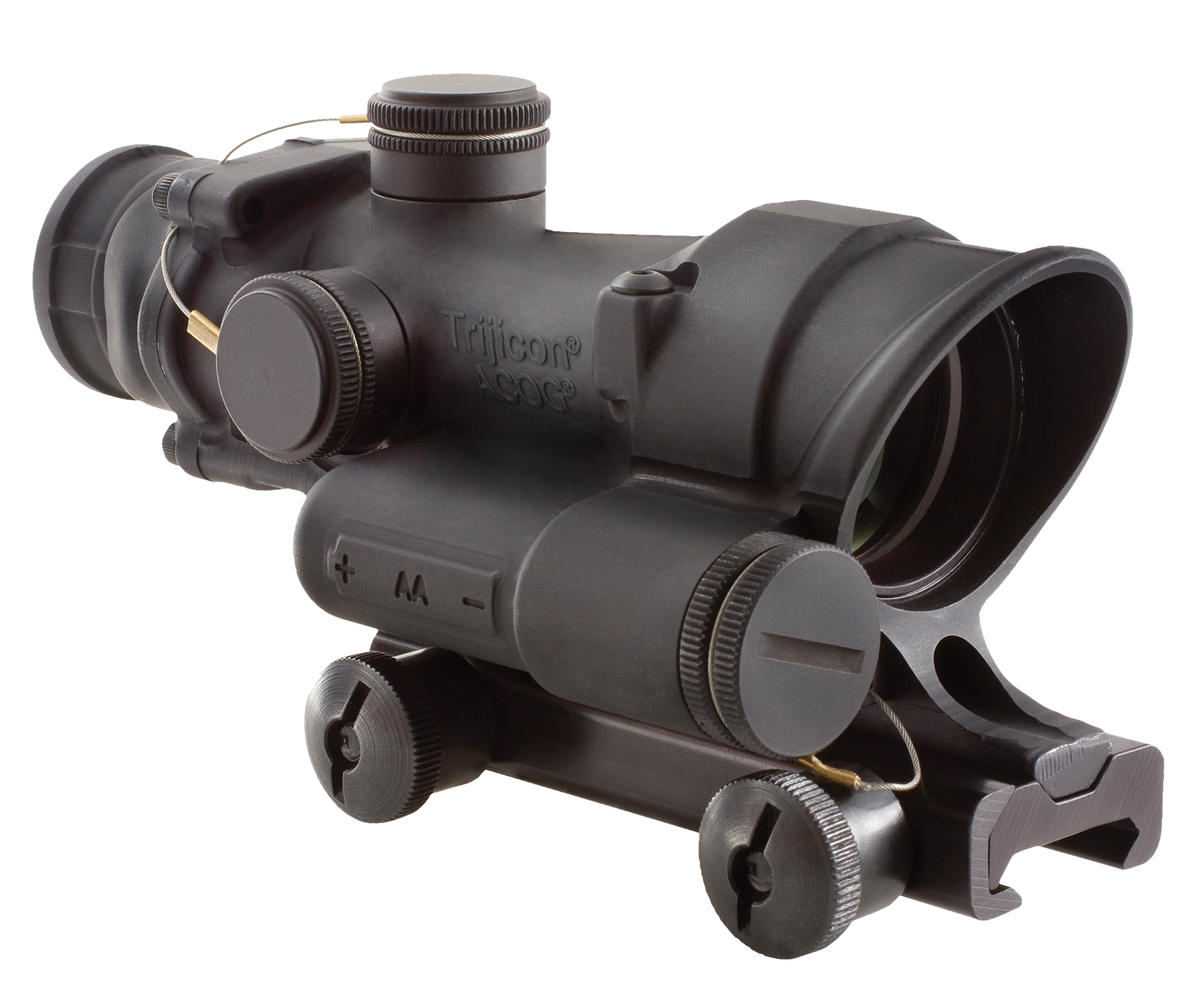 Trijicon 100190 ACOG Black Hardcoat Anodized 4x 32mm LED Illuminated R ...