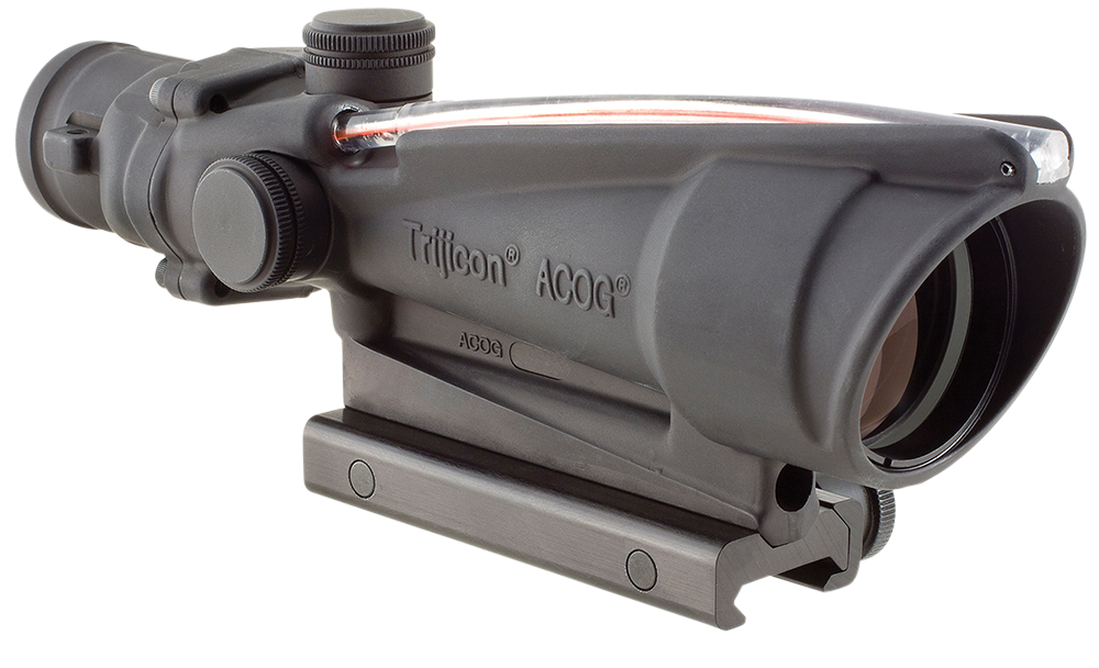 Trijicon 100153 ACOG Black Hardcoat Anodized 3.5x35mm Illuminated Red ...