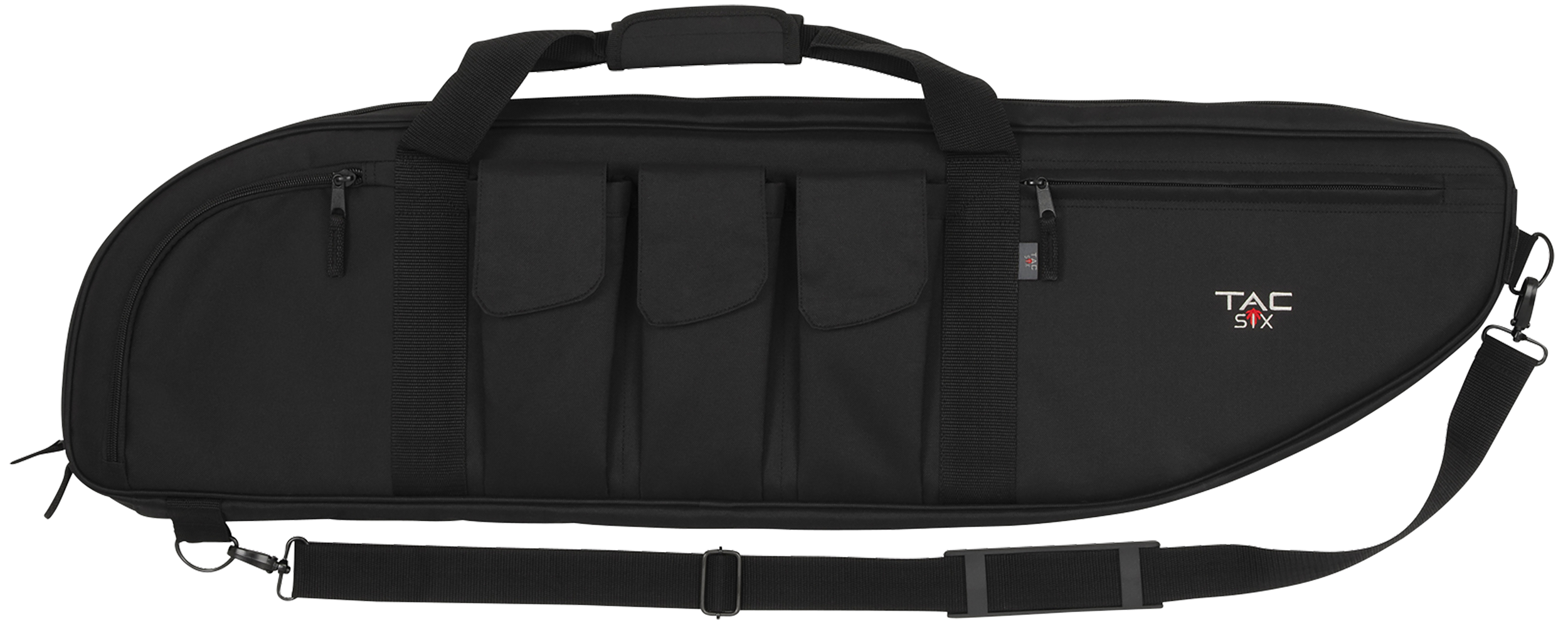 Tac Six Battalion Tactical Rifle Case, 38-inch Black, 3 Mag Pockets, D ...