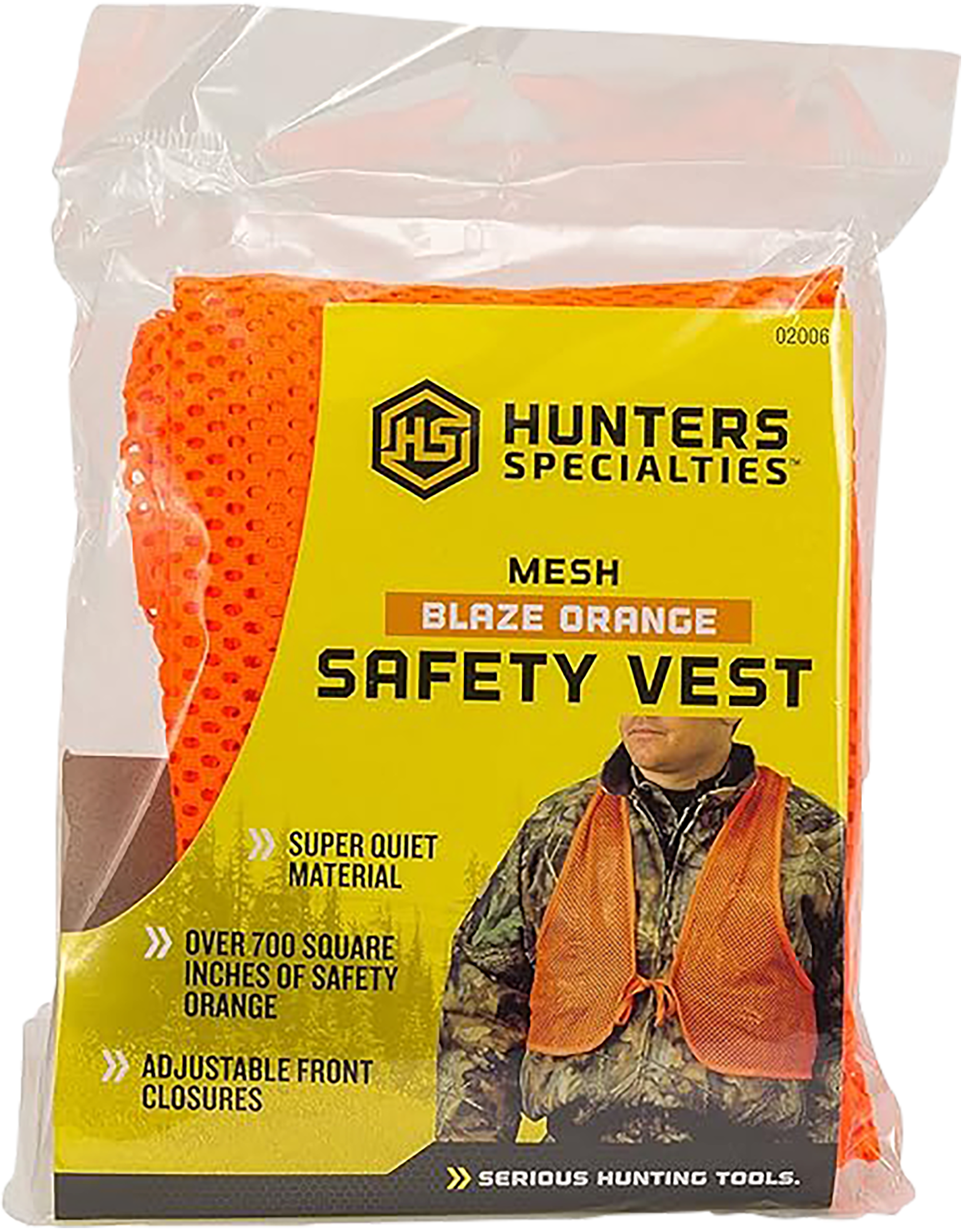Hunters Specialties Mesh Blaze Orange Safety Vest, One Size Fits Most ...
