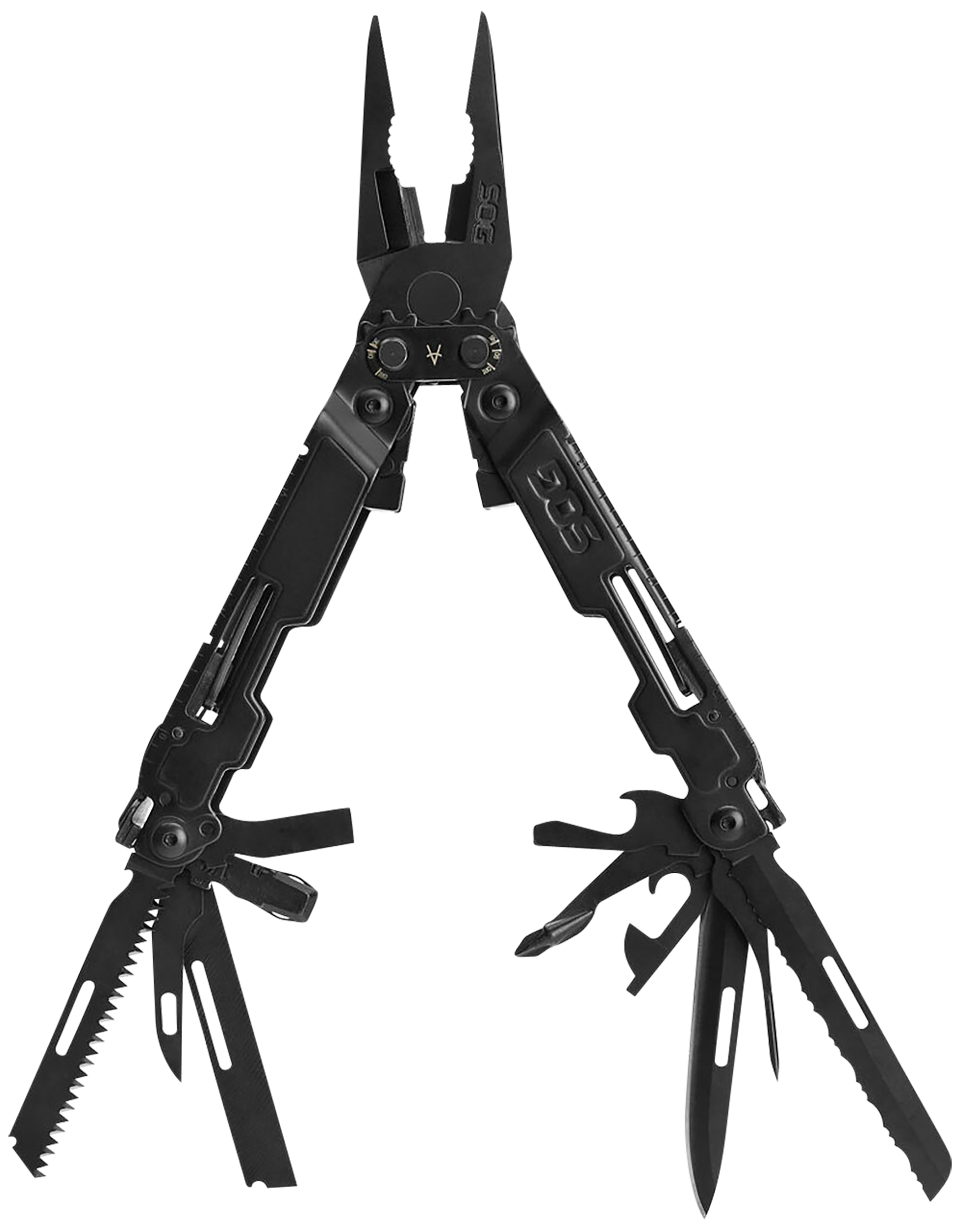 S.O.G PowerAccess Deluxe Multi-Tool, Black Stainless Steel, 21 Tools w ...