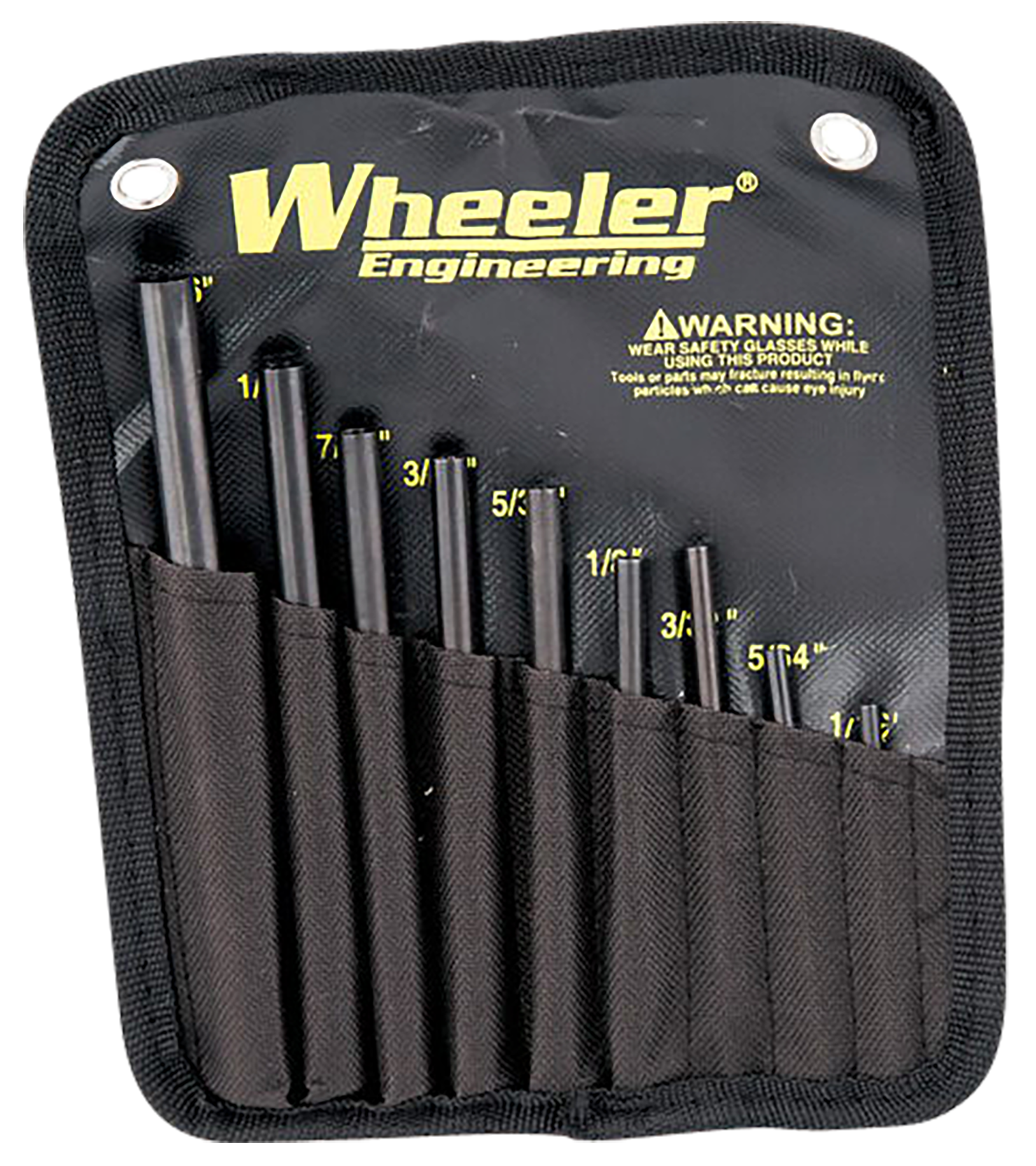 Wheeler Roll Pin Starter Punch Set, Hardened Steel, 9-Piece with Nylon ...
