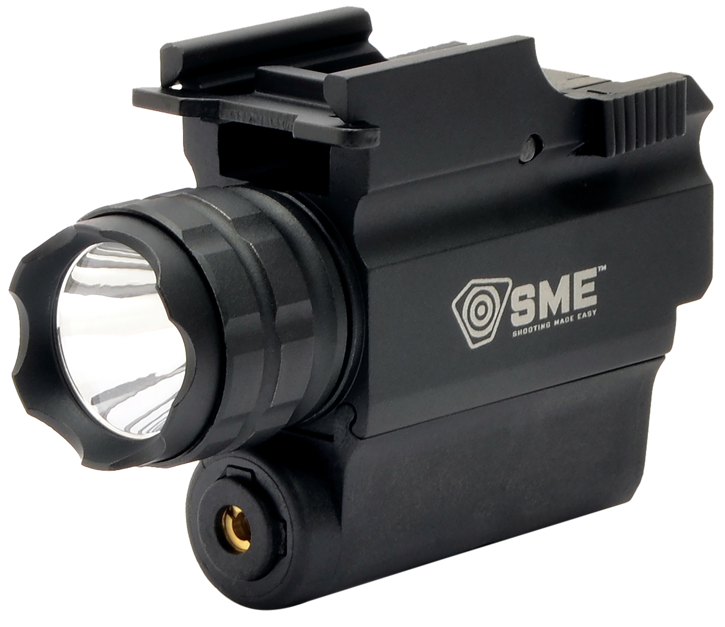 SME Compact Tactical Handgun LED Light with Red Laser, 250 Lumens, IPX ...