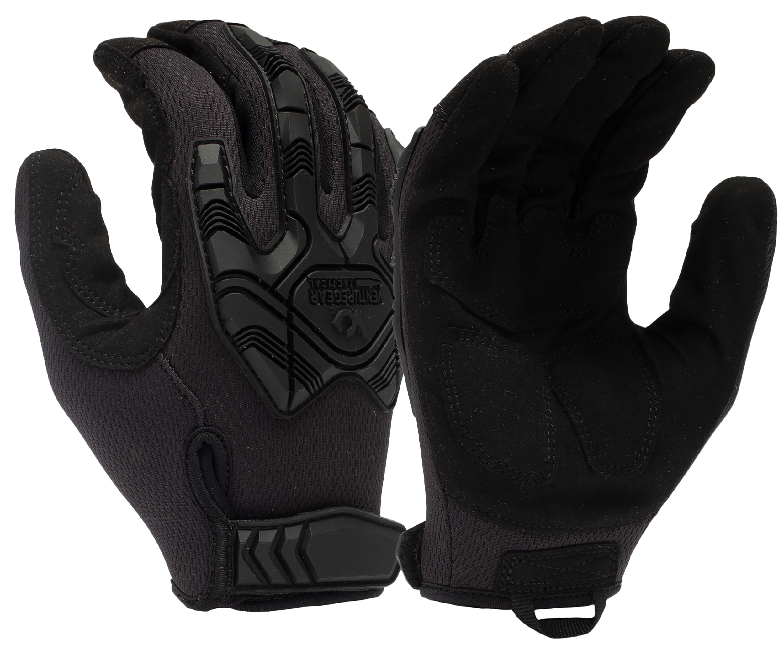 Pyramex Venture Gear Tactical Impact Operator Gloves, Heavy-Duty Black ...