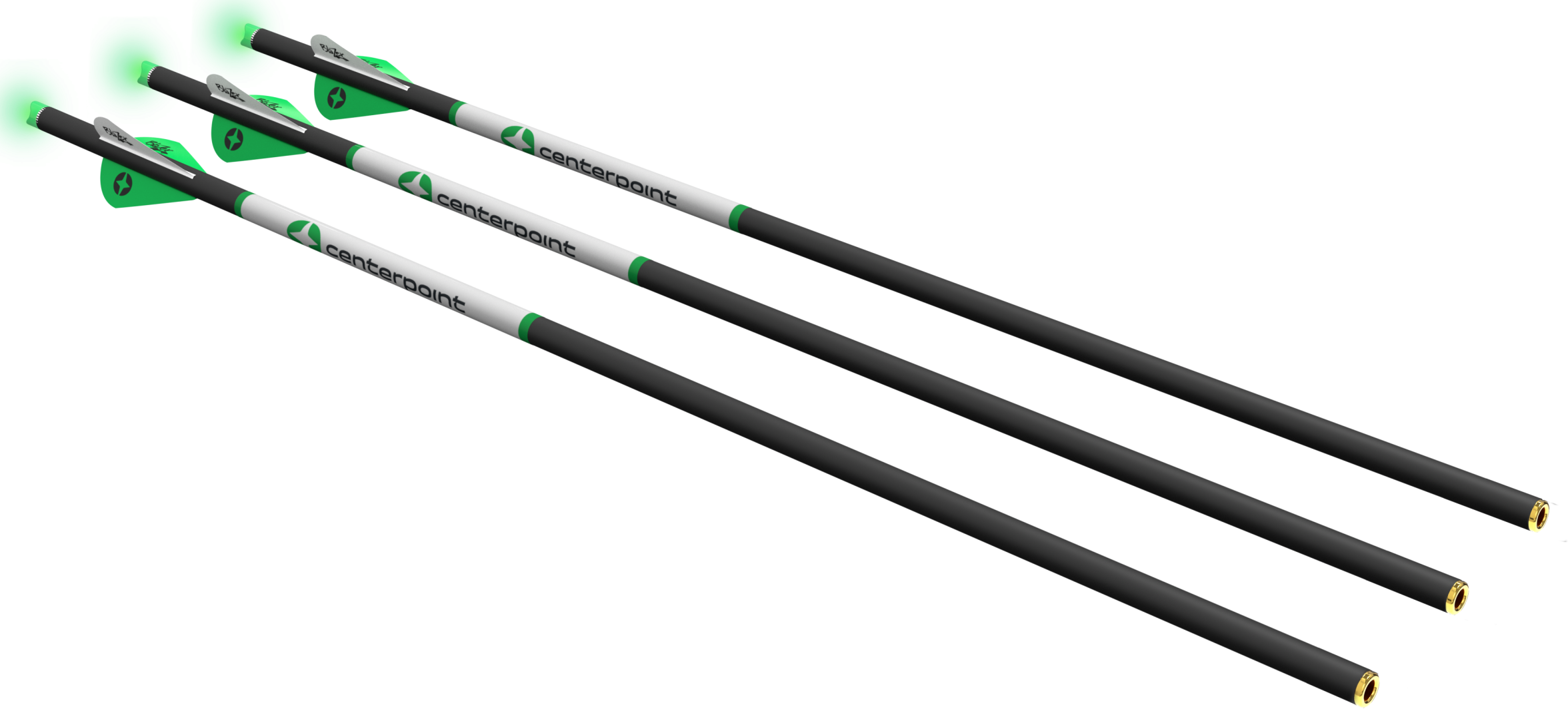 CenterPoint Carbon Crossbow Arrows 20-Inch 400-Grain, 3-Pack Bolts for ...
