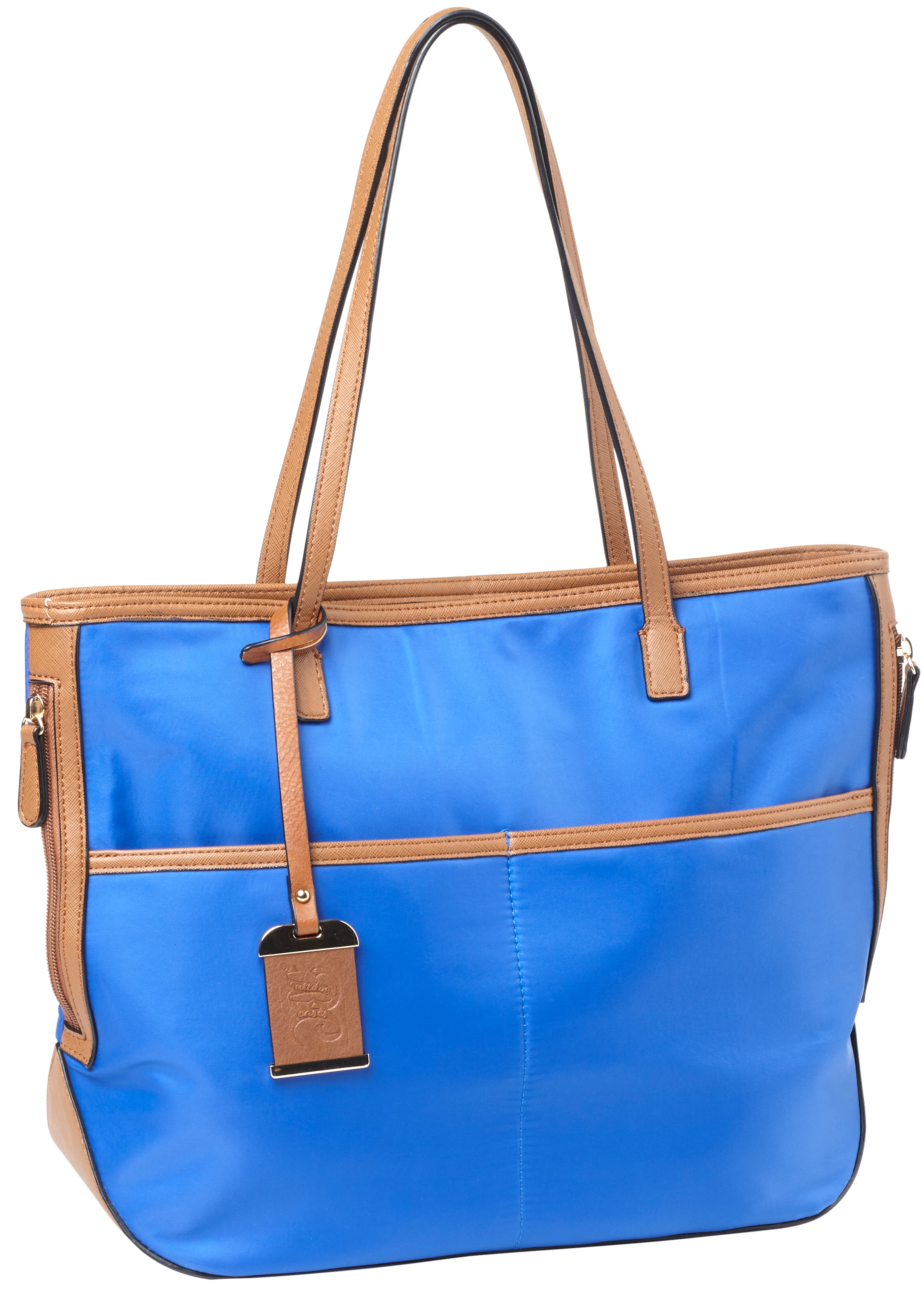 Bulldog Concealed Carry Tote Purse with Holster, Electric Blue Nylon ...