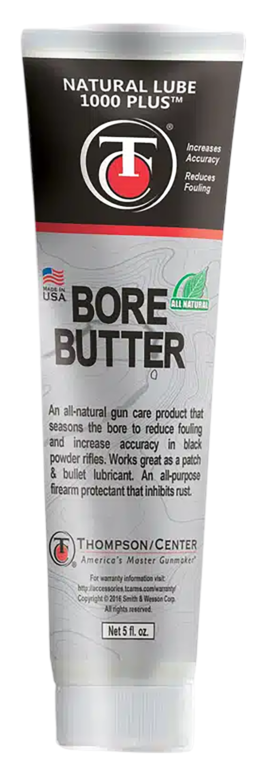 Thompson Center Arms Bore Butter Natural Lube 1000 Plus, 0.5 fl oz Squ ...