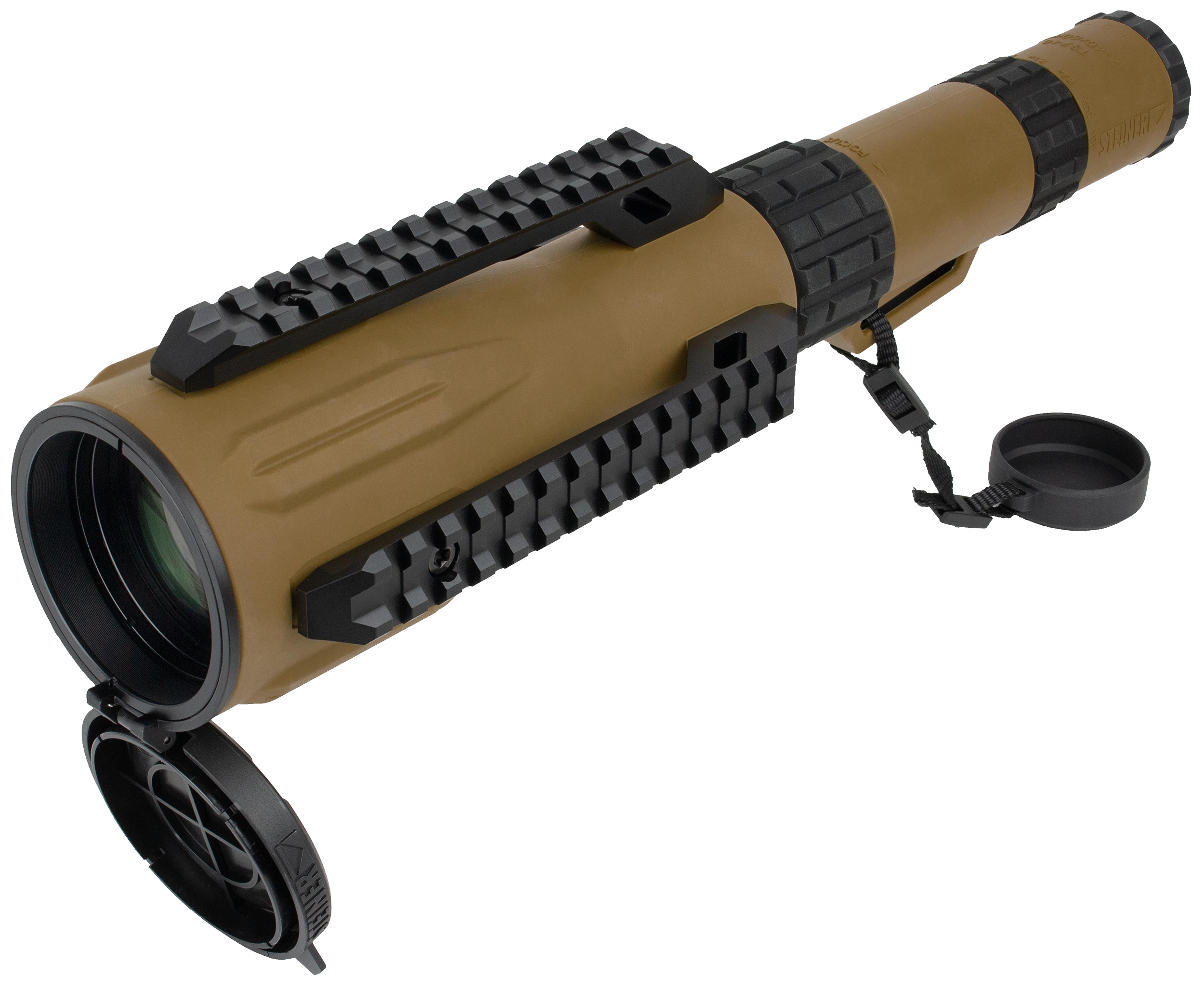 Steiner TS740 7-40x60mm Straight Spotting Scope, First Focal Plane Mil ...
