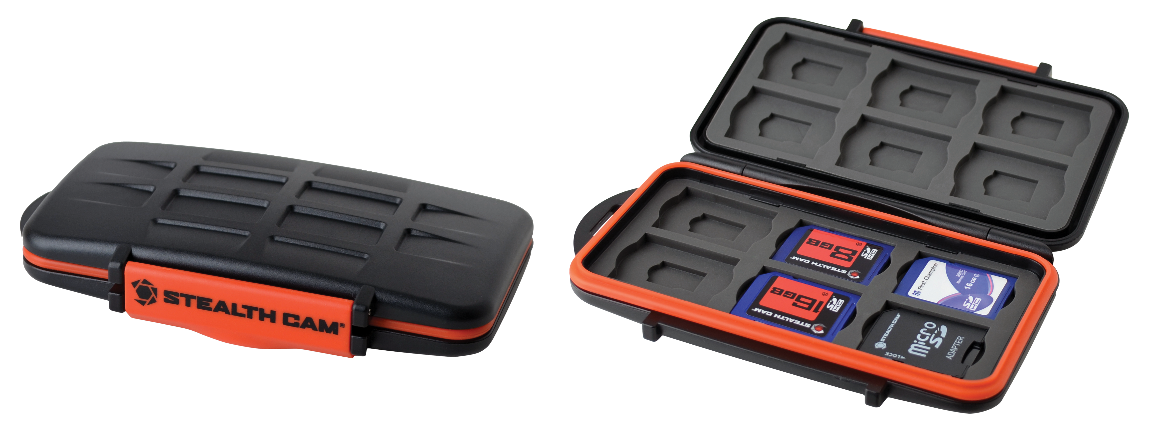 Stealth Cam Memory Card Storage Case, Weatherproof Polycarbonate, Hold ...