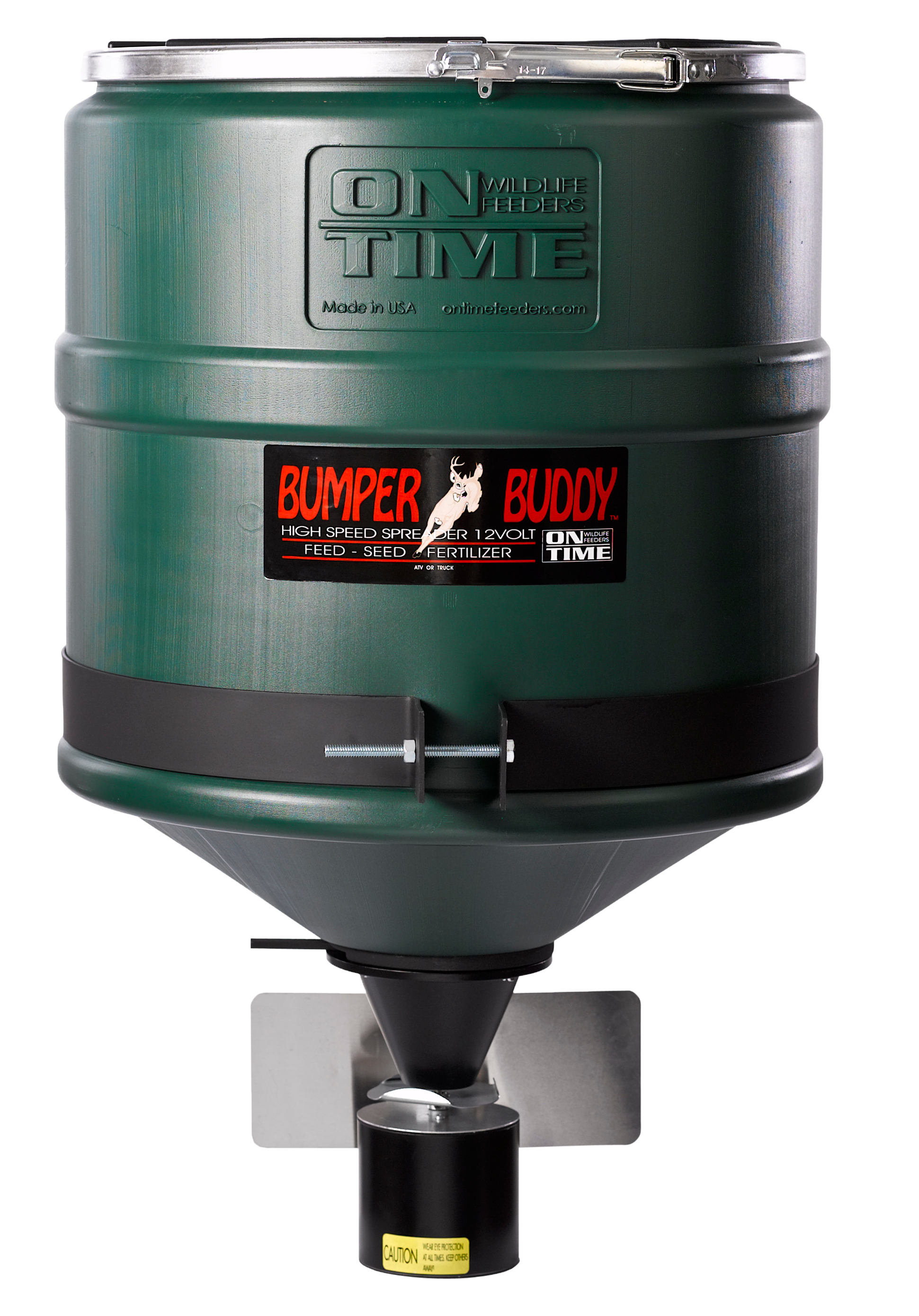On Time Bumper Buddy ATV Spreader, 20-Gal 12-Volt Motor, 4–20 ft Broad ...