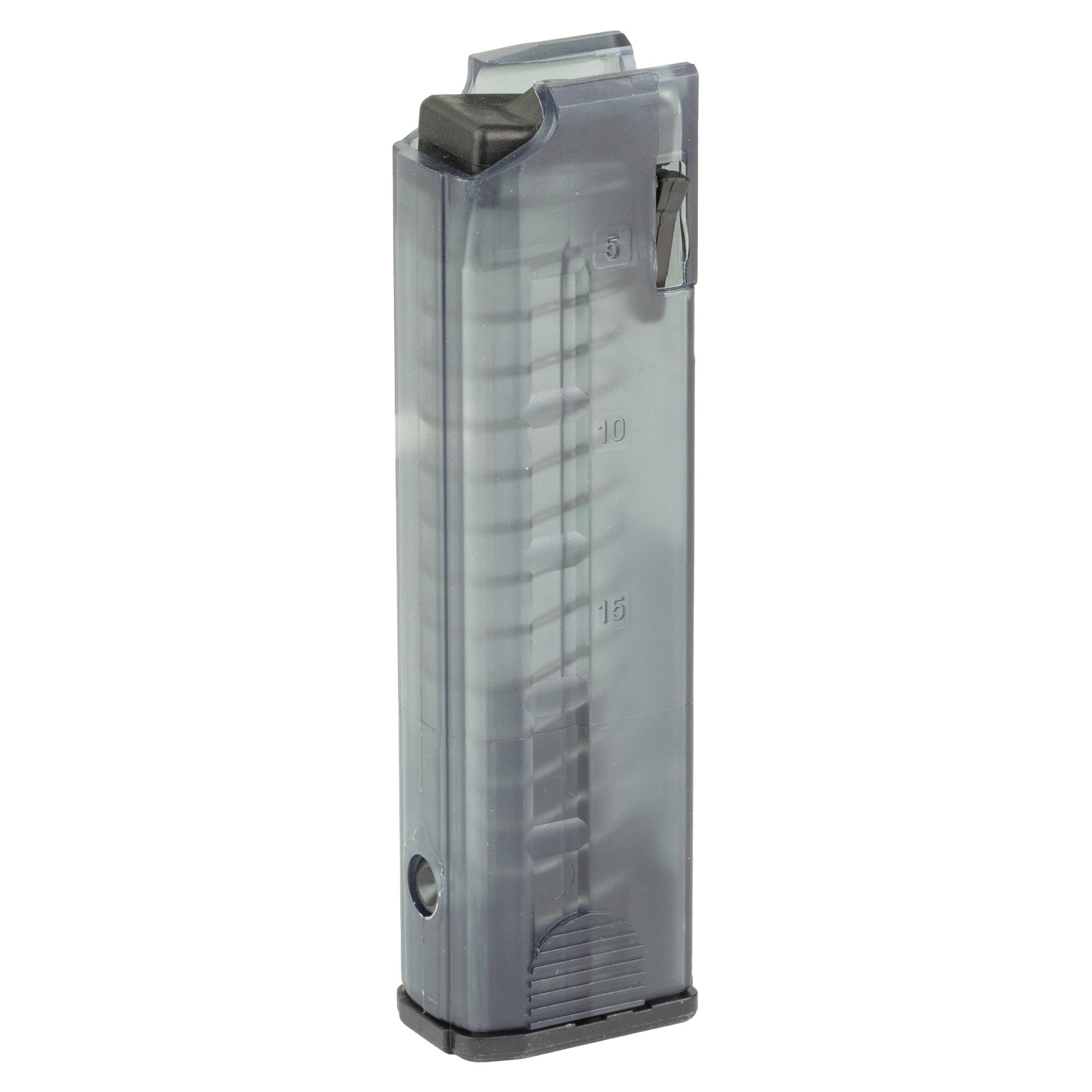 B&T USA 15-Round 9mm Magazine for MP9/TP9/APC9/SPC9, Gray Polymer BT-3 ...