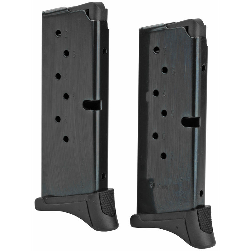 Ruger LC9/LC9s/EC9s Factory 7-Round 9mm Magazine 2-Pack, Steel Body, 9 ...