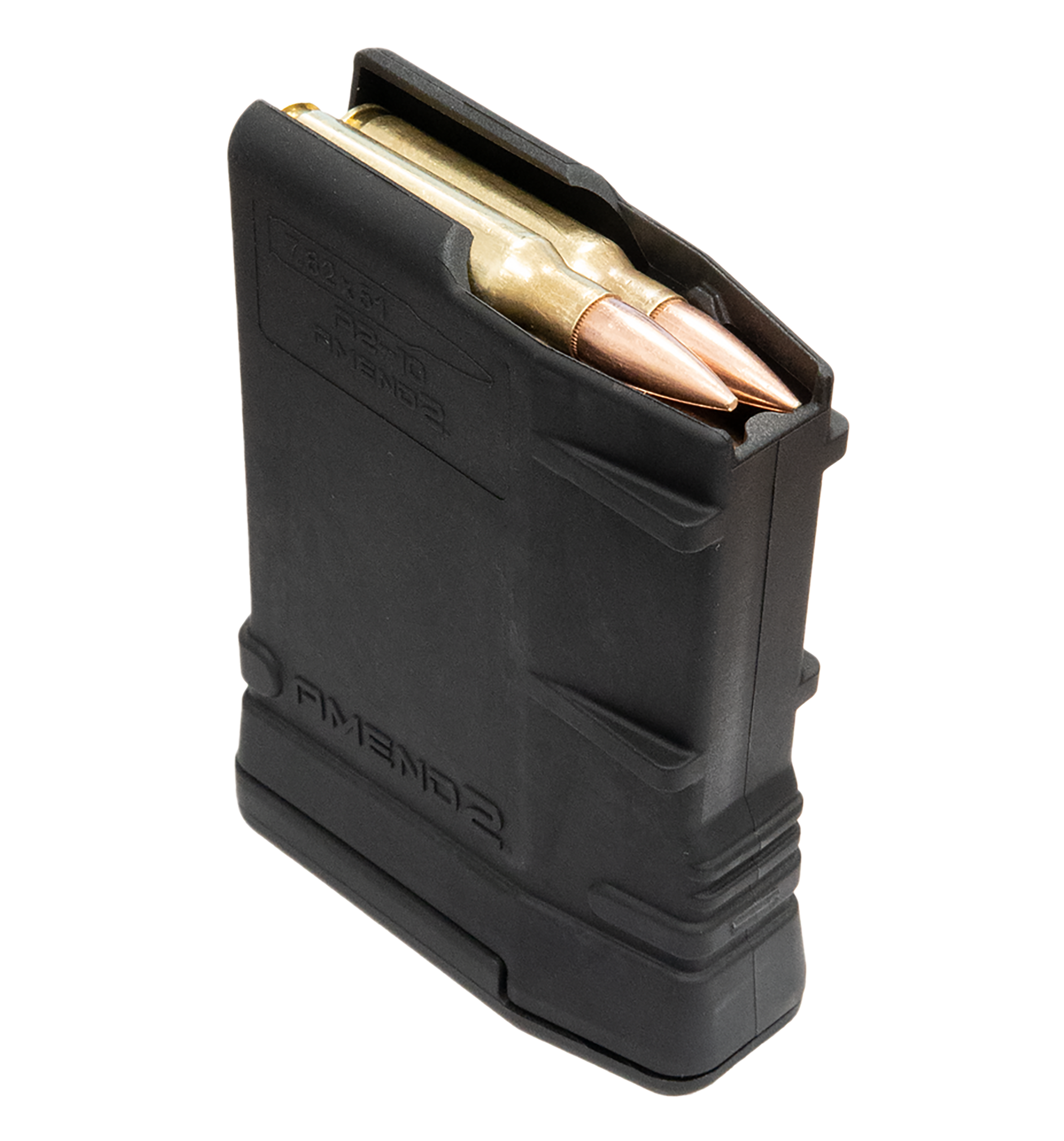 Amend2 MOD-2 AR-10/SR-25 Pattern 10-Round 7.62x51 Polymer Magazine, Bl ...