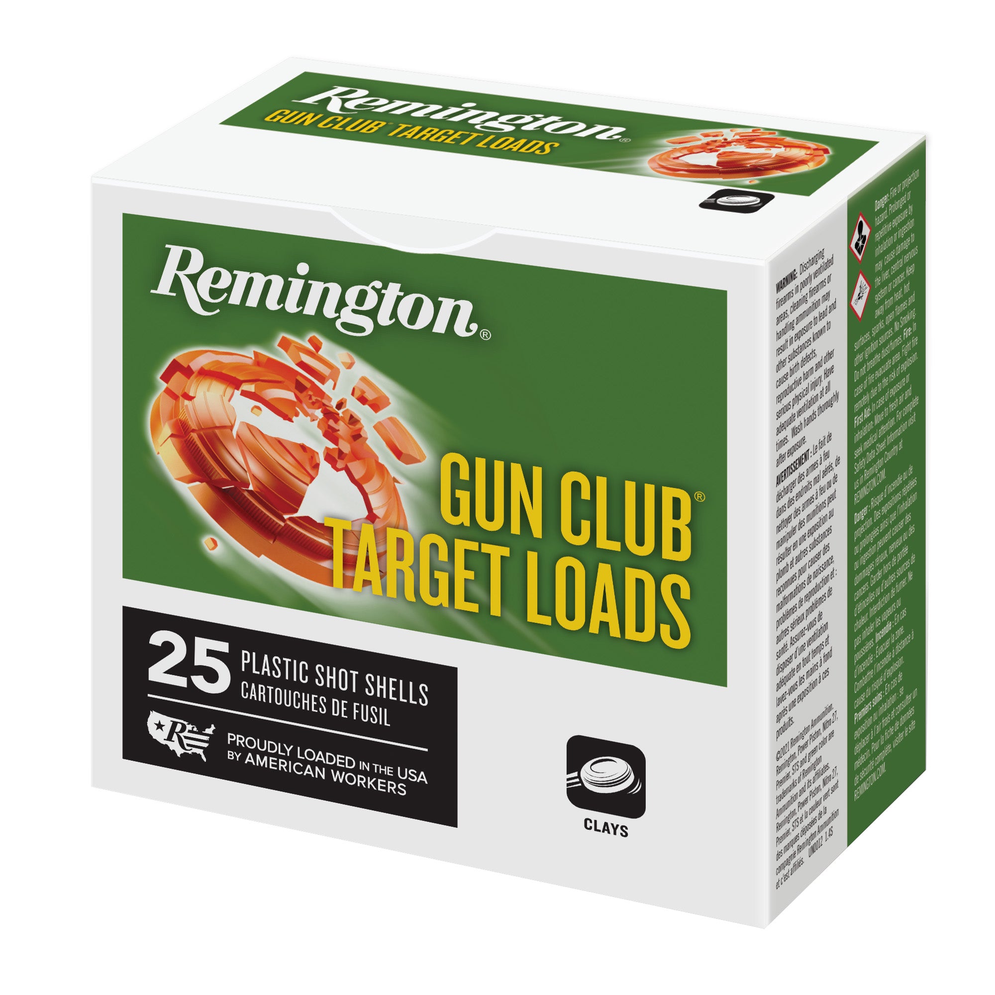 Remington Gun Club 20 Gauge 2-3/4in Target Shotshells #8 Lead 7/8oz 12 ...