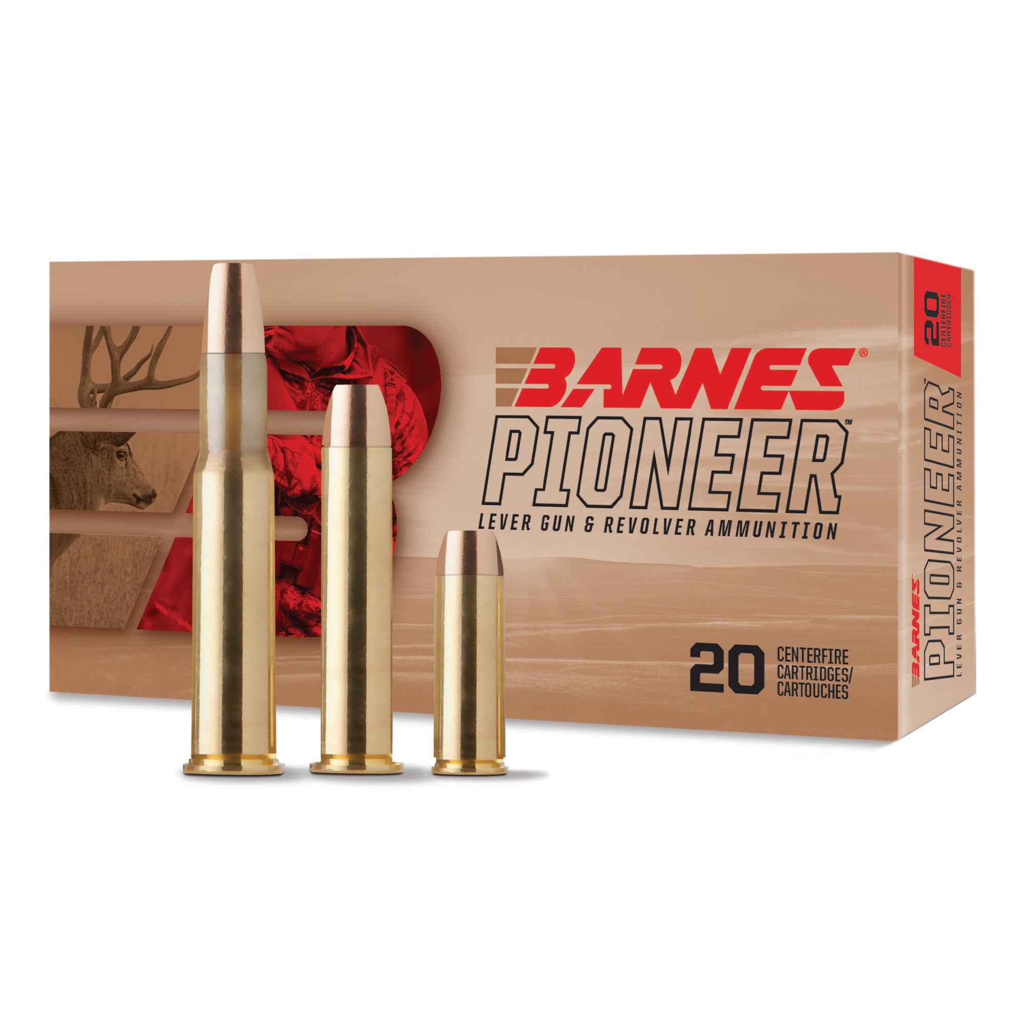 Barnes Pioneer .357 Magnum 140gr TSX Flat Nose Lever Gun & Revolver Am ...