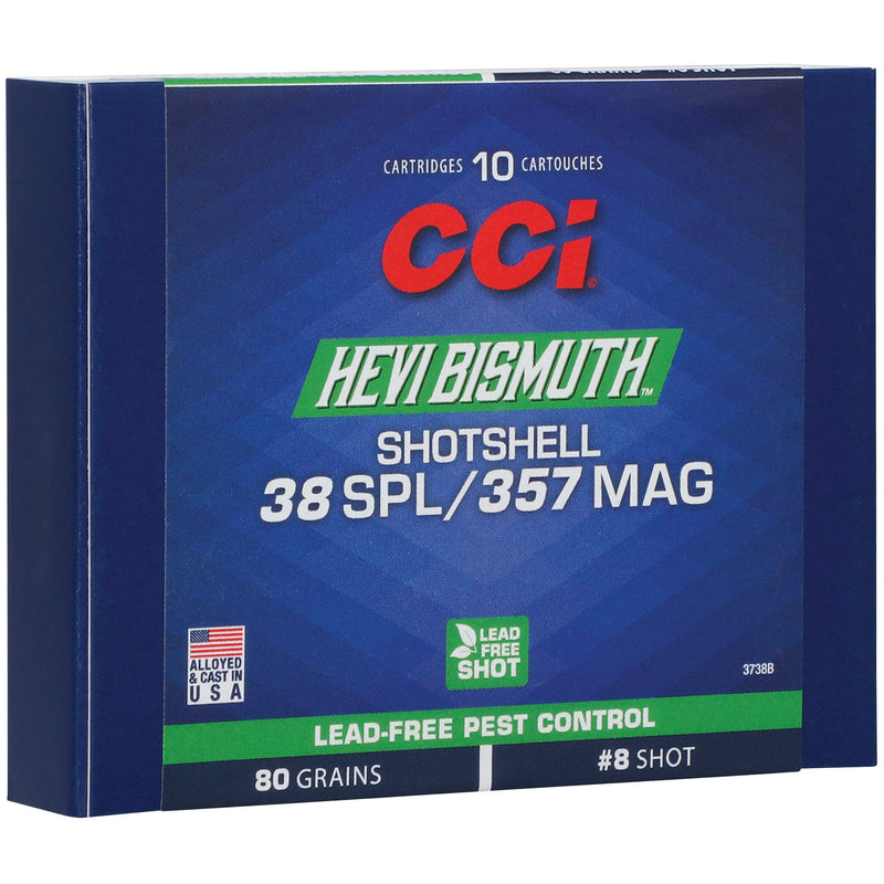CCI HEVI-Bismuth Lead-Free Pest Control Handgun Shotshell .38 Special ...