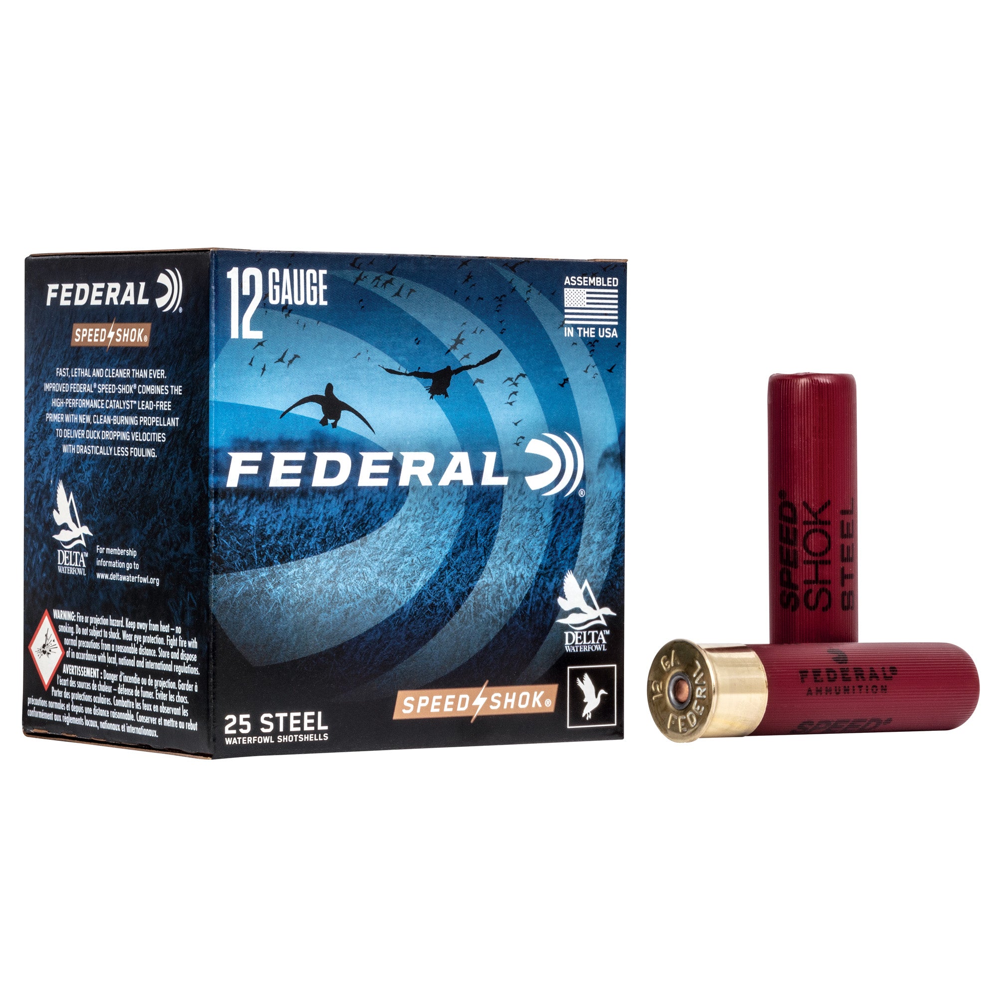 Federal Speed-Shok High Velocity Steel Shotshells 12 Gauge 3-1/2in #4 ...