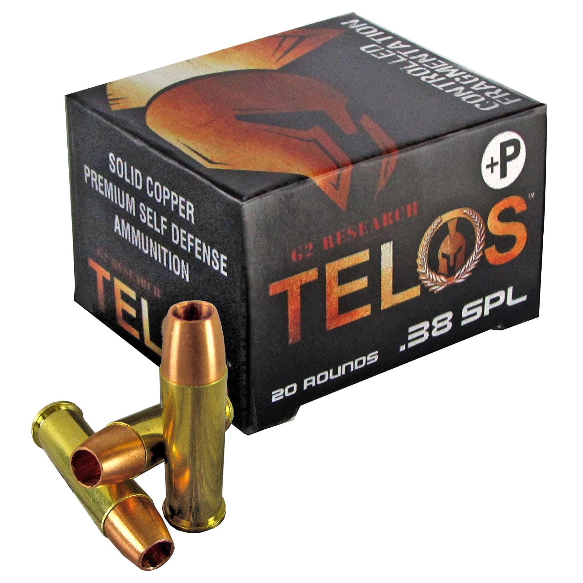 G2 Research Telos .38 Special +P 105 Grain Solid Copper Fragmenting Ho ...