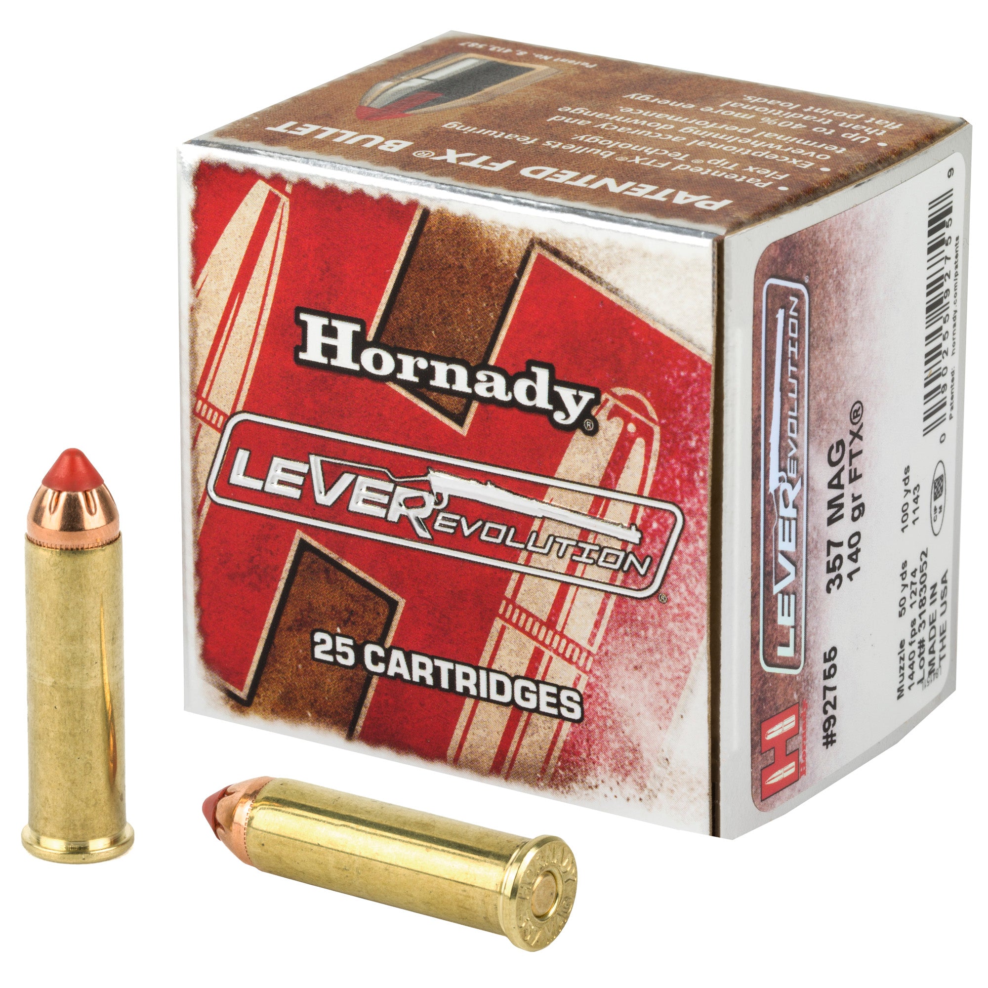 Hornady LEVERevolution .357 Magnum 140 Grain FTX Flex Tip eXpanding Am ...