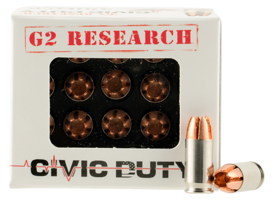 G2 Research Civic Duty .380 ACP 64gr Copper Expansion Projectile Self ...