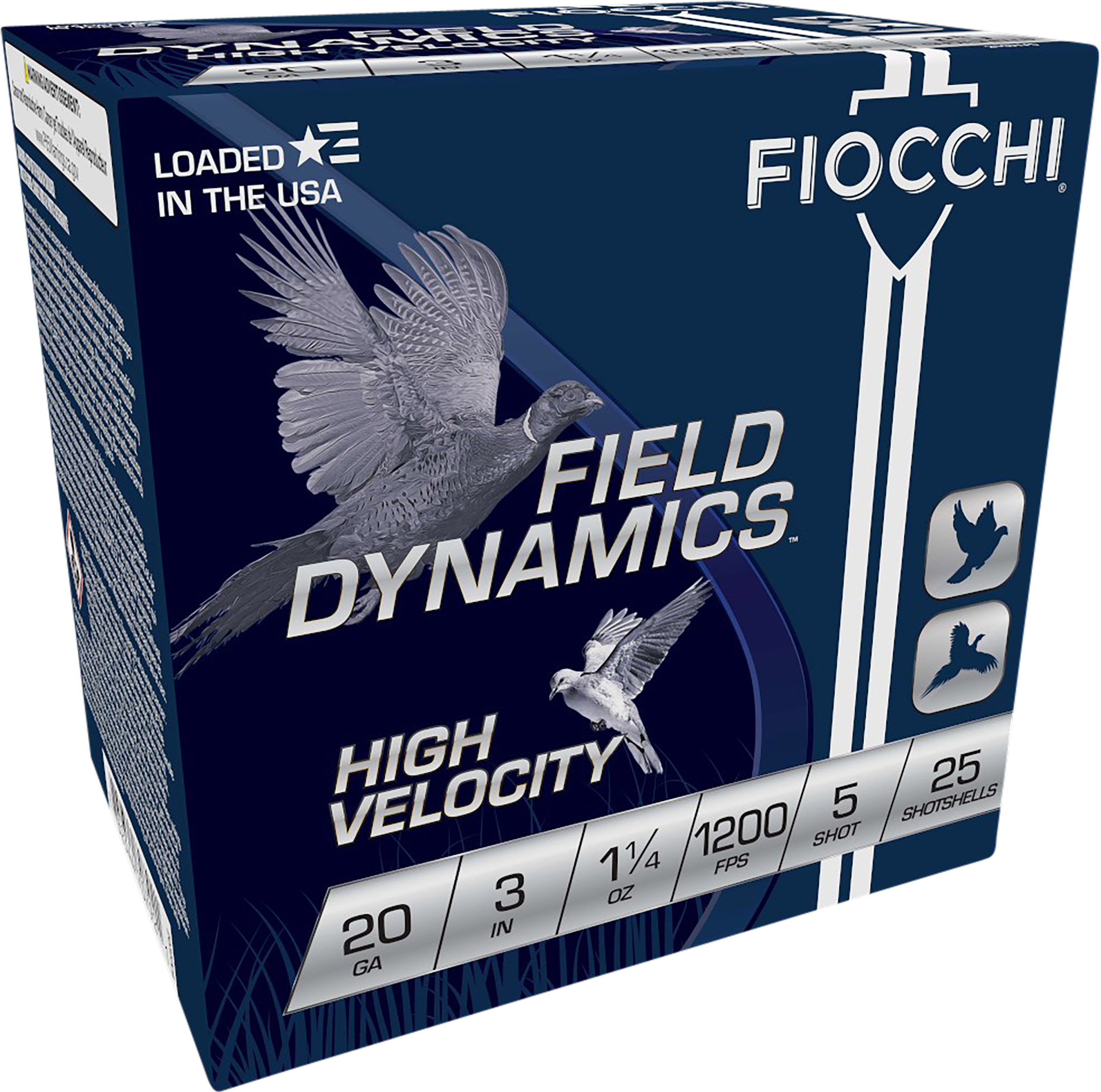 Fiocchi Field Dynamics High Velocity 20 Gauge 3in #5 Shot 1-1/4oz 1200 ...