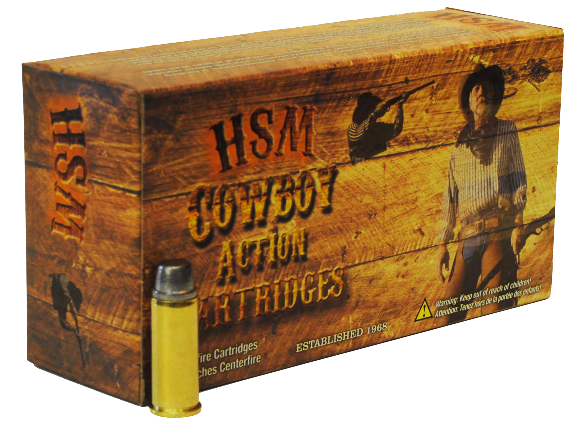 HSM Cowboy Action .45 Colt 250 Grain Round Nose Flat Point Hard Cast A ...