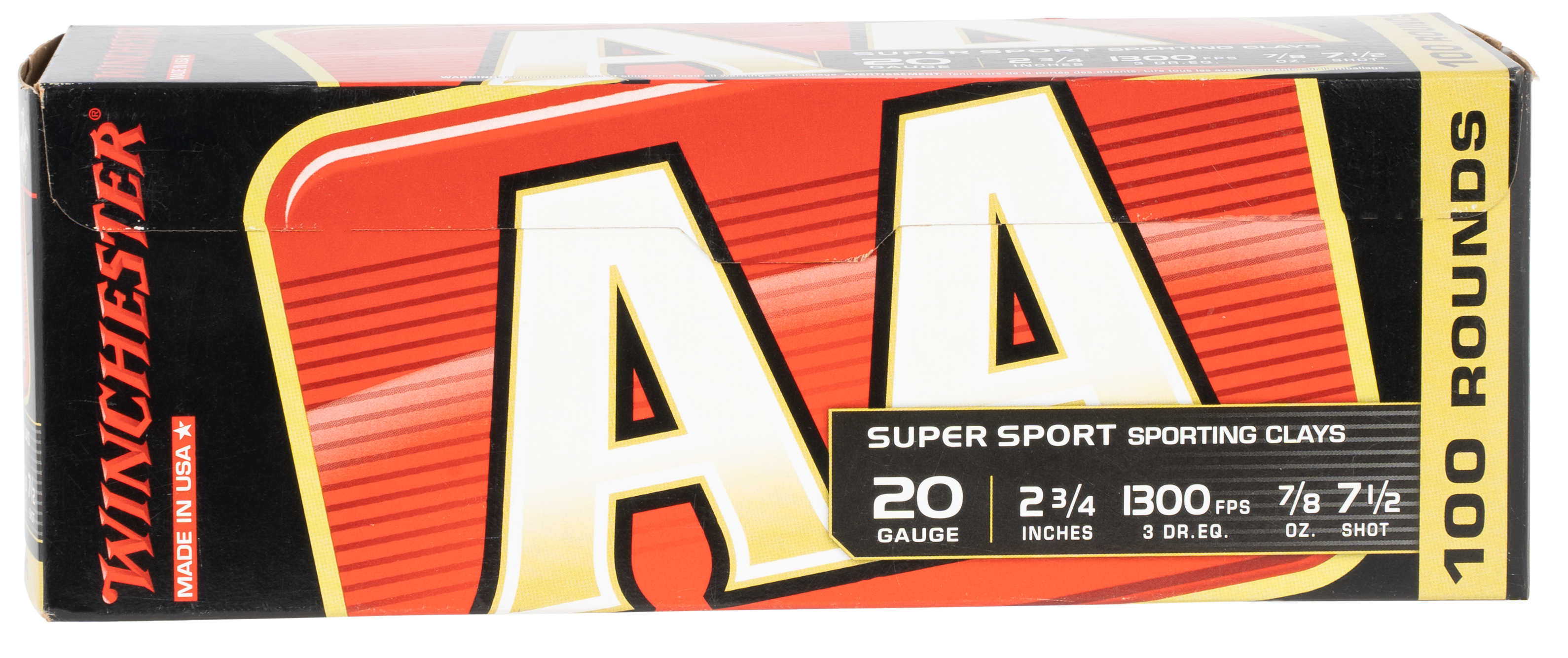 Winchester Ammo AA Sporting Clays 20 Gauge 2.75in 7/8oz #7.5 Lead Shot ...