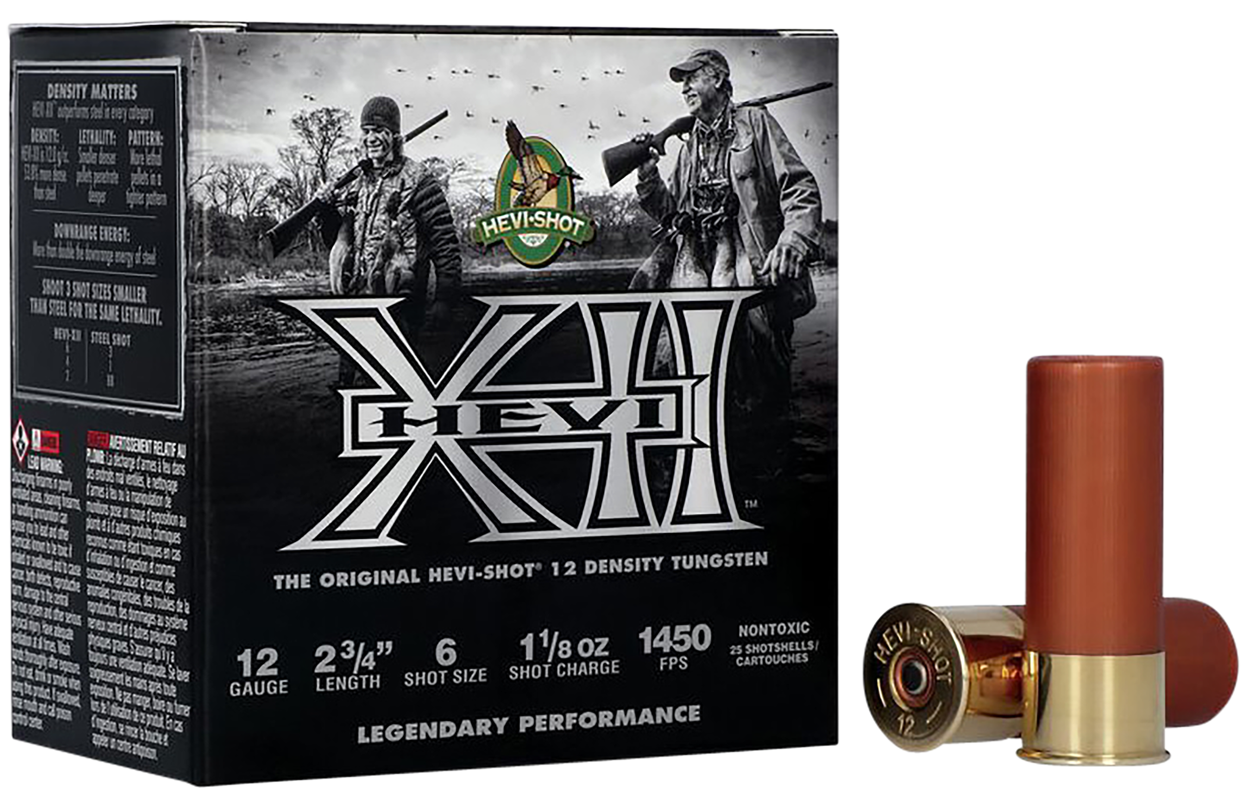 Hevishot HEVI-XII 12 Gauge 2-3/4in Tungsten #6 Shot 1-1/8oz 1450 FPS H ...