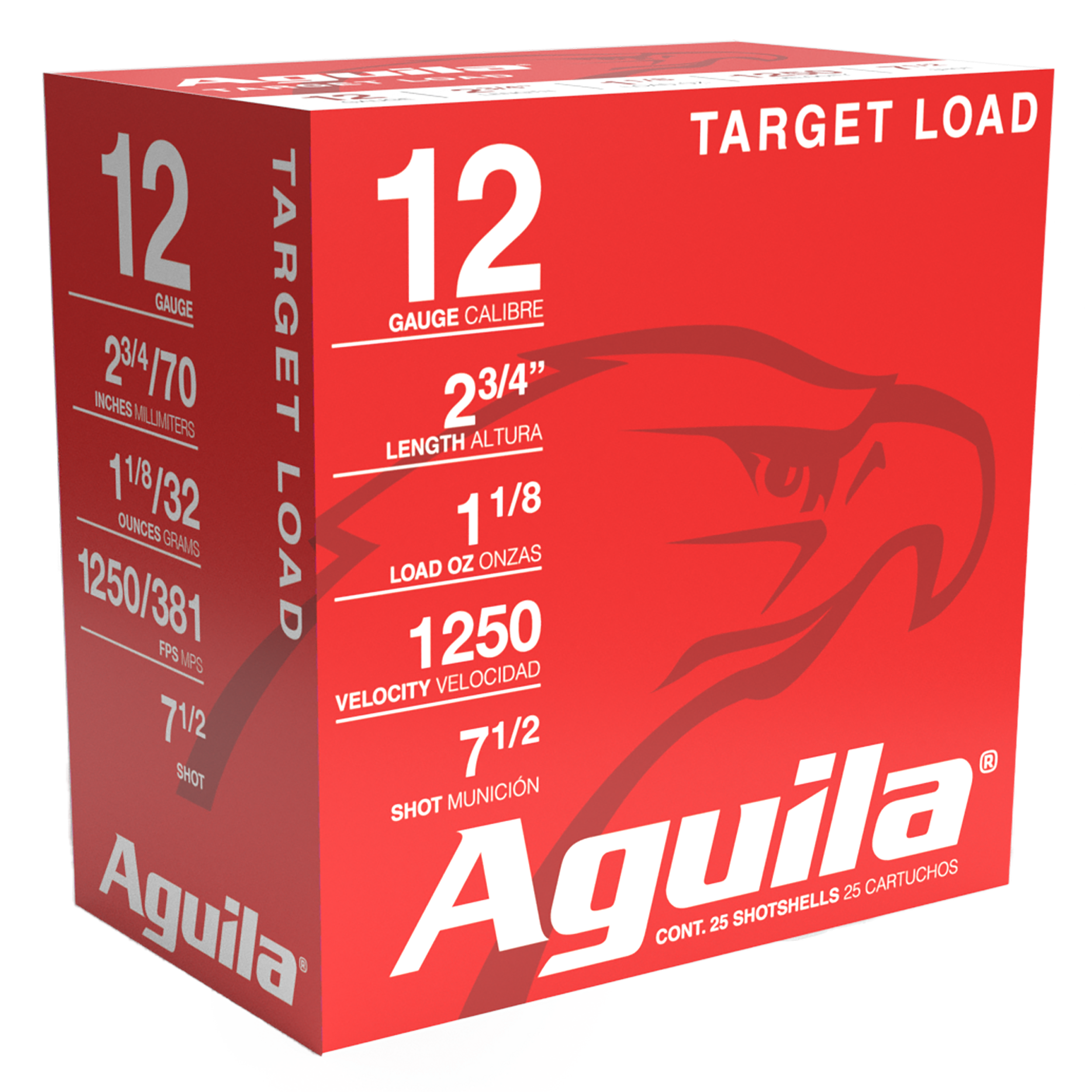 Aguila Target Load Competition 12 Gauge 2.75in 1 1/8oz #7.5 Lead Shot ...