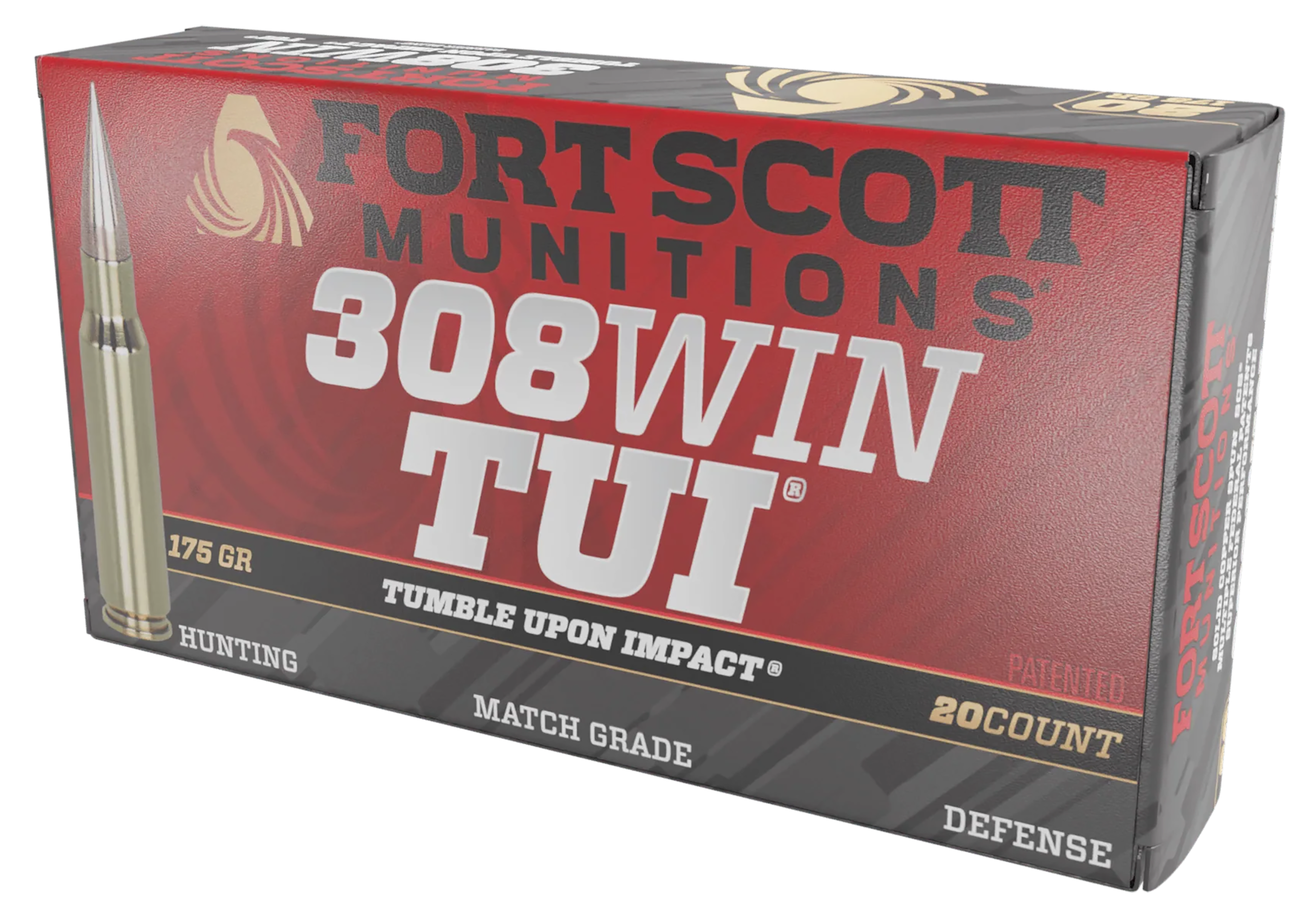 FORT SCOTT MUNITIONS Tumble Upon Impact .308 Winchester 175gr Solid Co ...