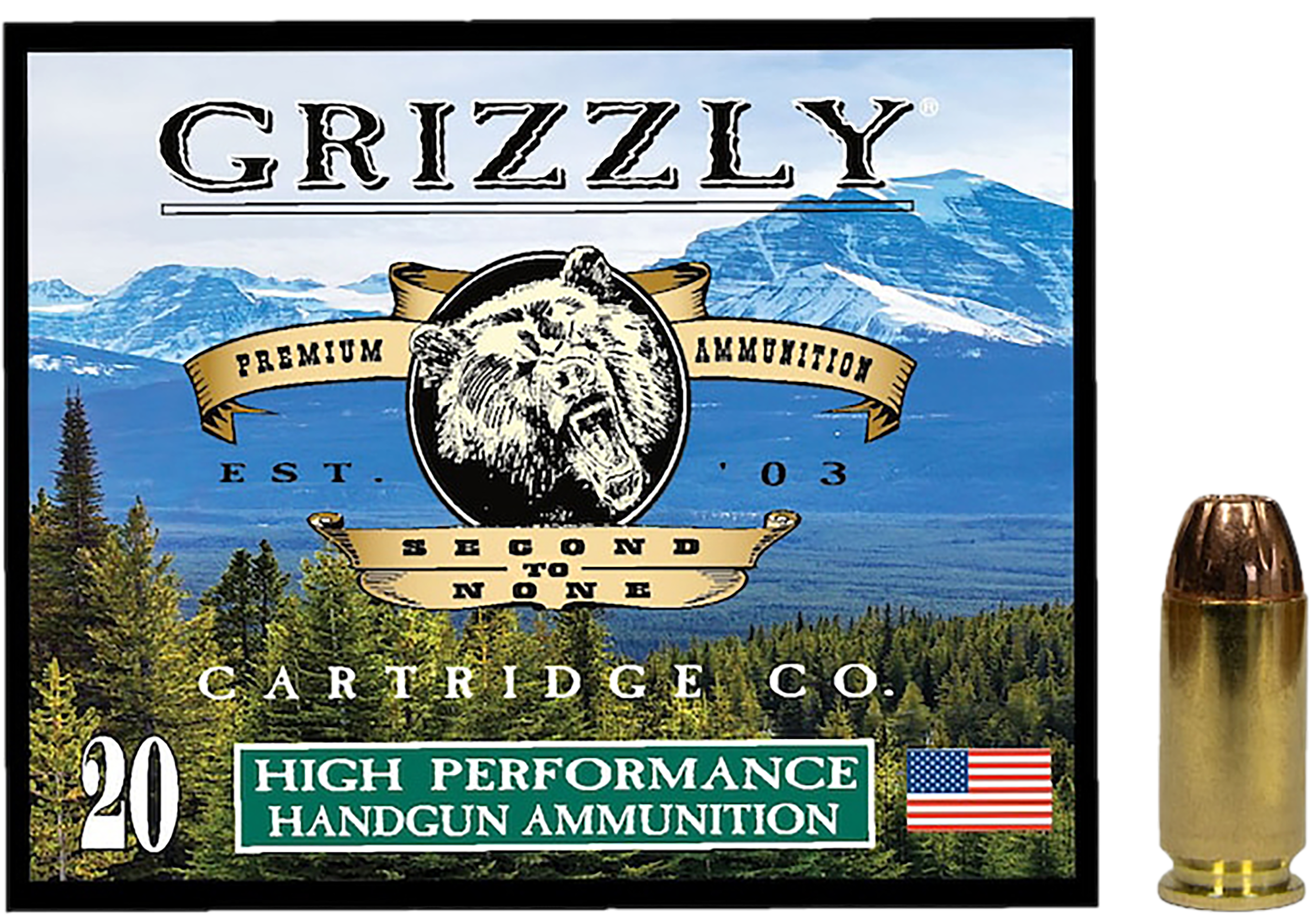 Grizzly Ammo .40 Smith & Wesson 200gr Jacketed Hollow Point, 20-Round ...