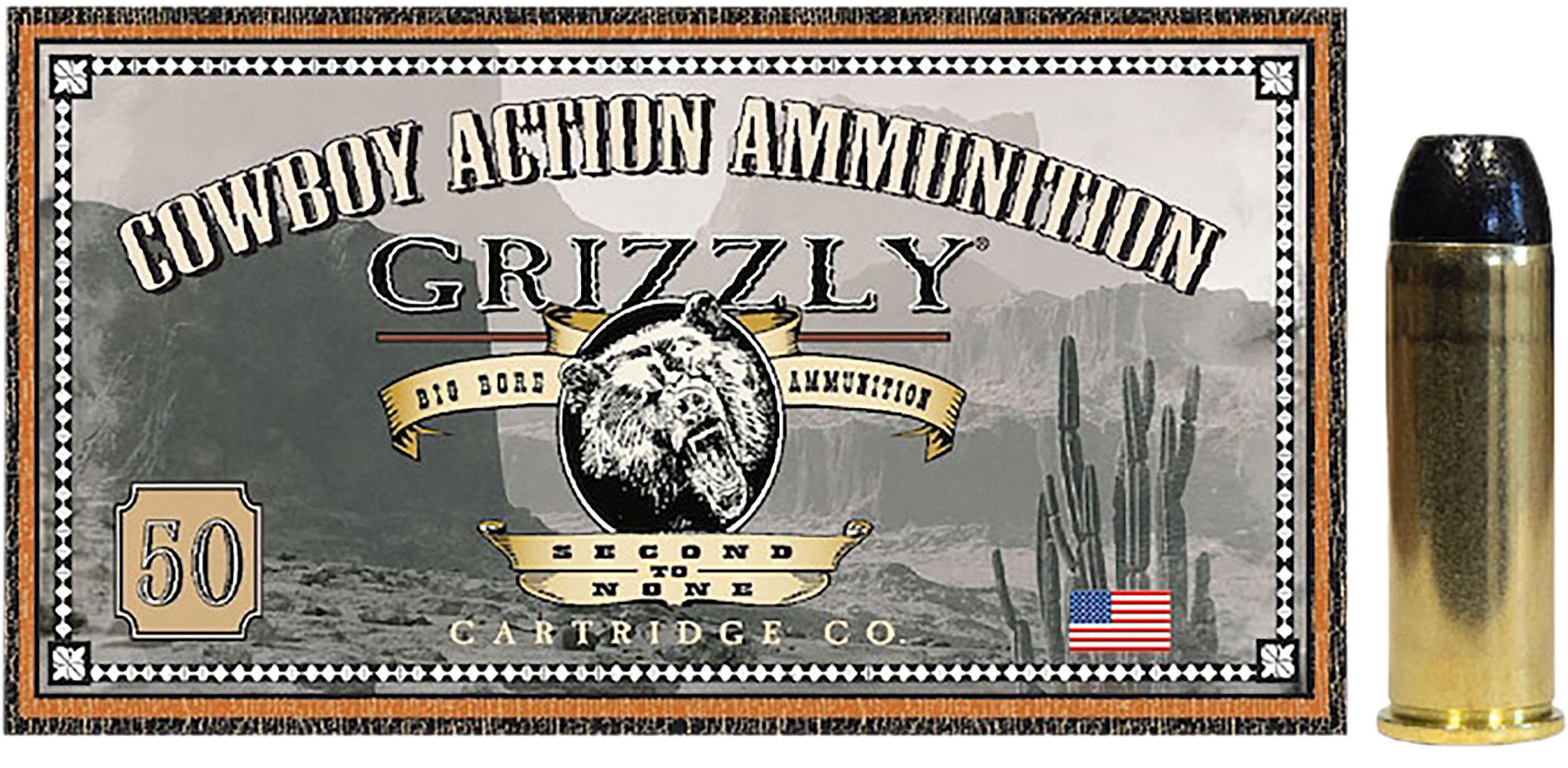 GRIZZLY AMMO (RINTOUL) Cowboy Action .44 Rem Magnum 200gr RNFP Handgun ...