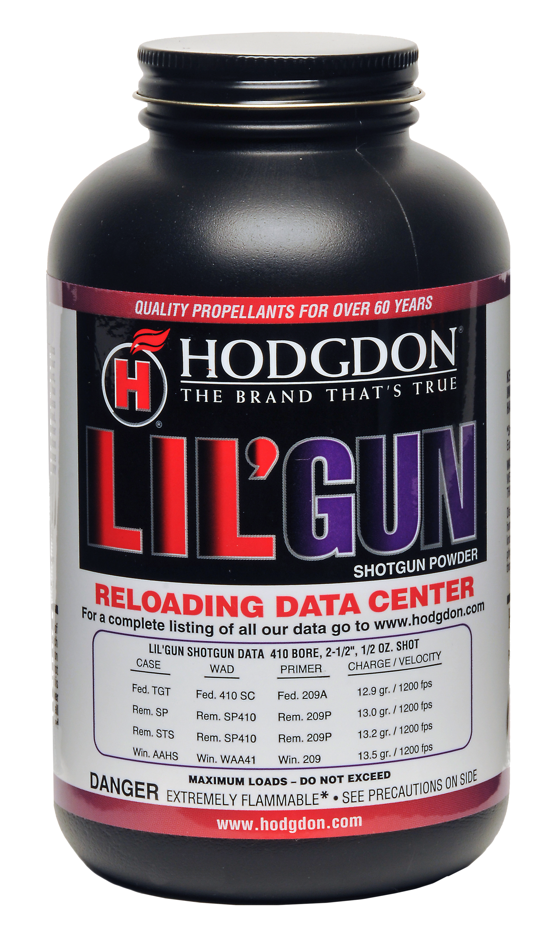 Hodgdon Lil'Gun Smokeless Powder for .410 Bore & Magnum Pistol, 1 lb C ...