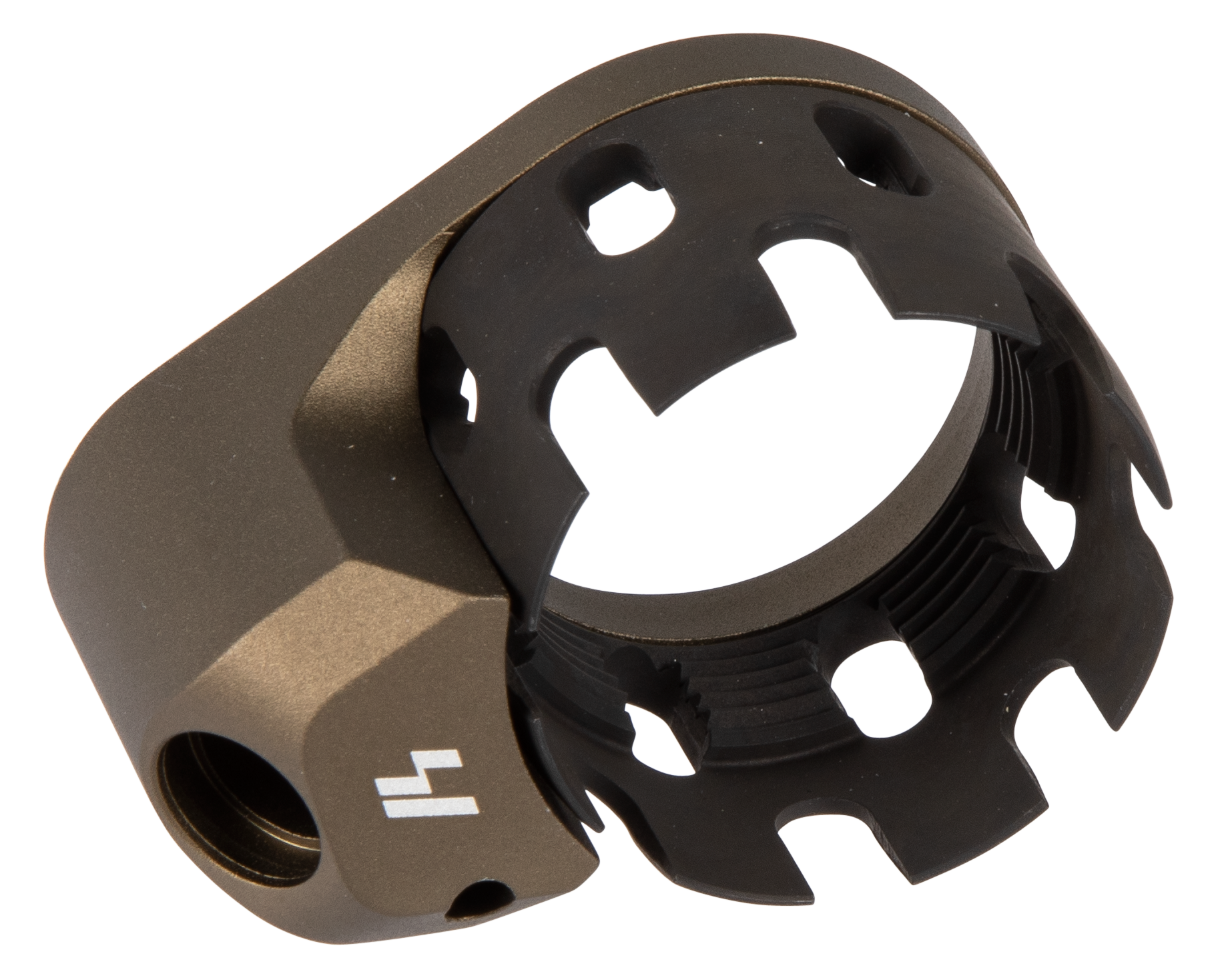 Strike Enhanced AR-15 Castle Nut & Extended End Plate Kit, Flat Dark E ...