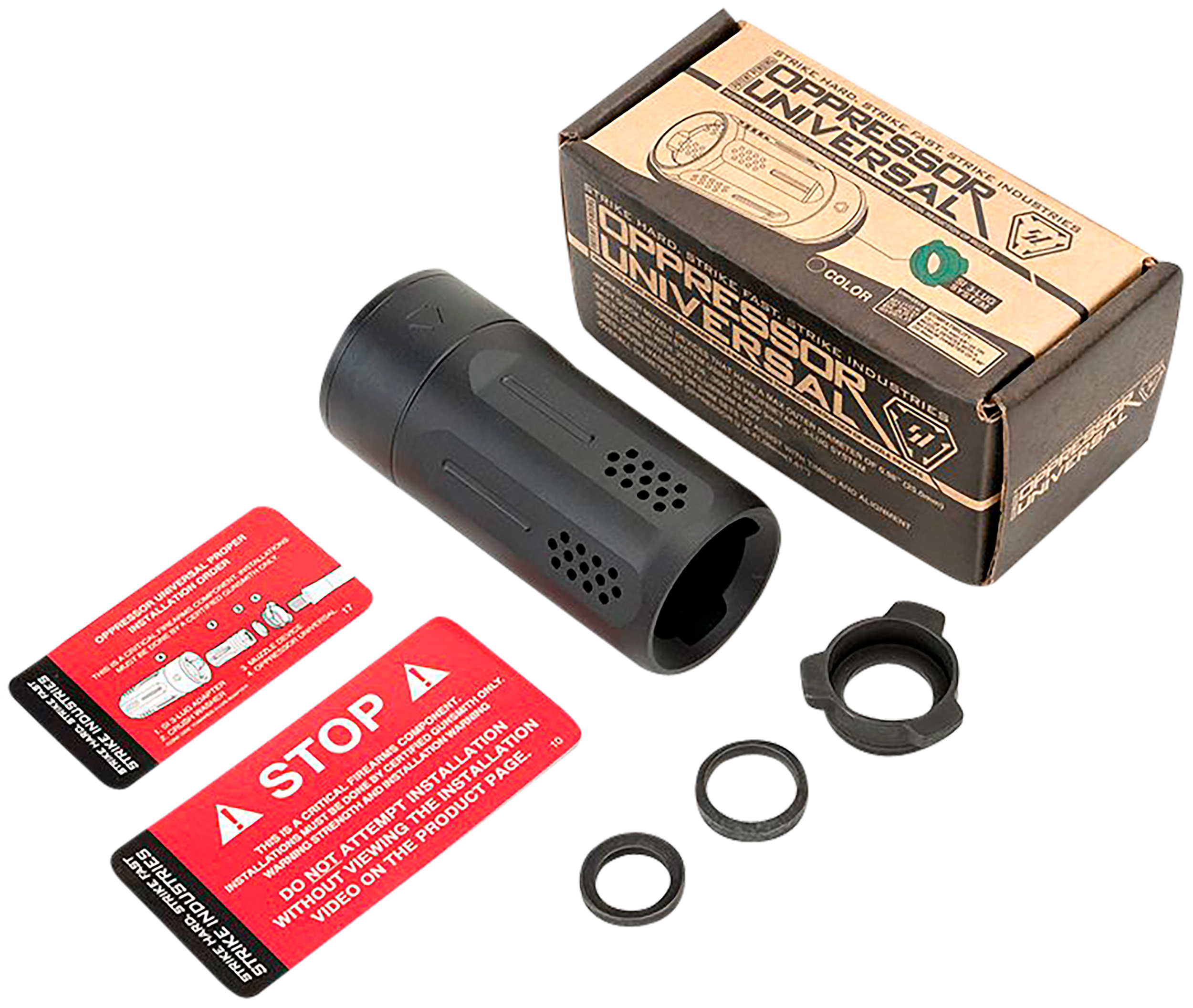 Strike Industries Oppressor Universal Blast Shield Multi-Cal 3-Lug Qui ...