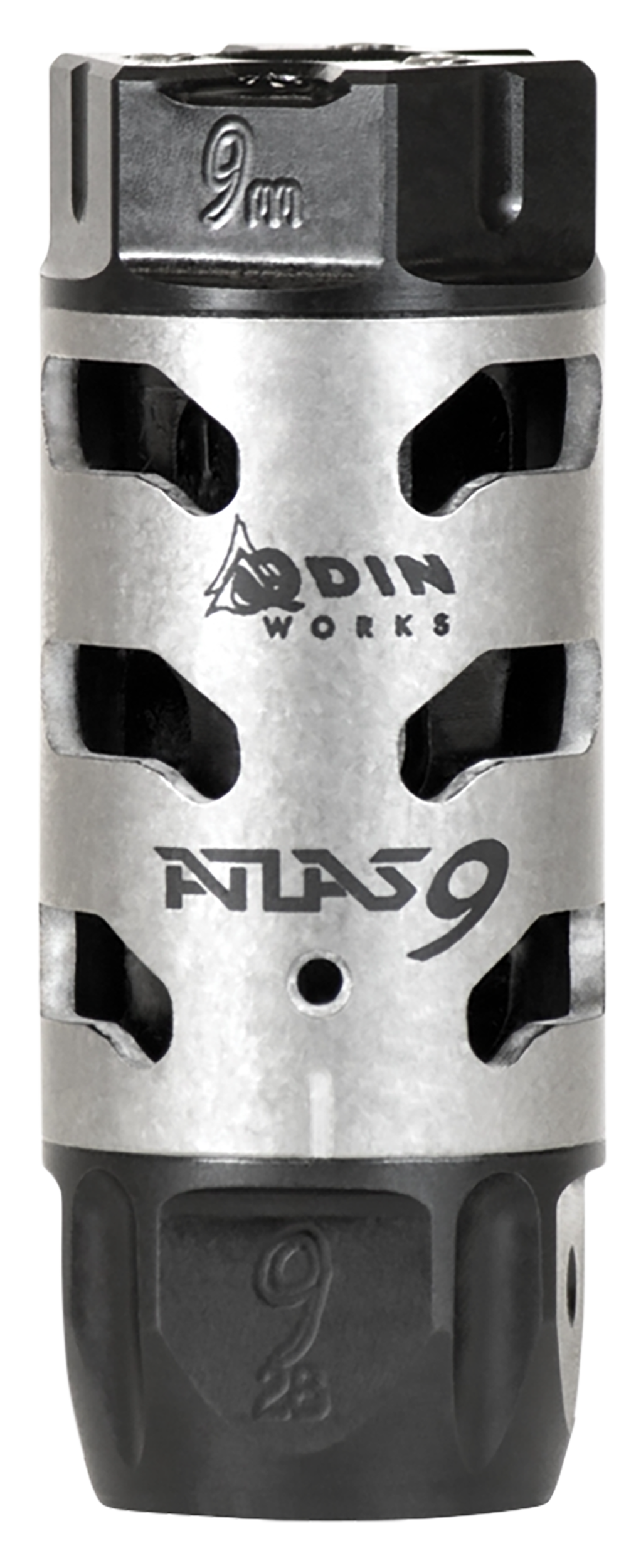 Odin Works ATLAS 9mm Modular Compensator, 1/2x28 Threads, Titanium Sle ...