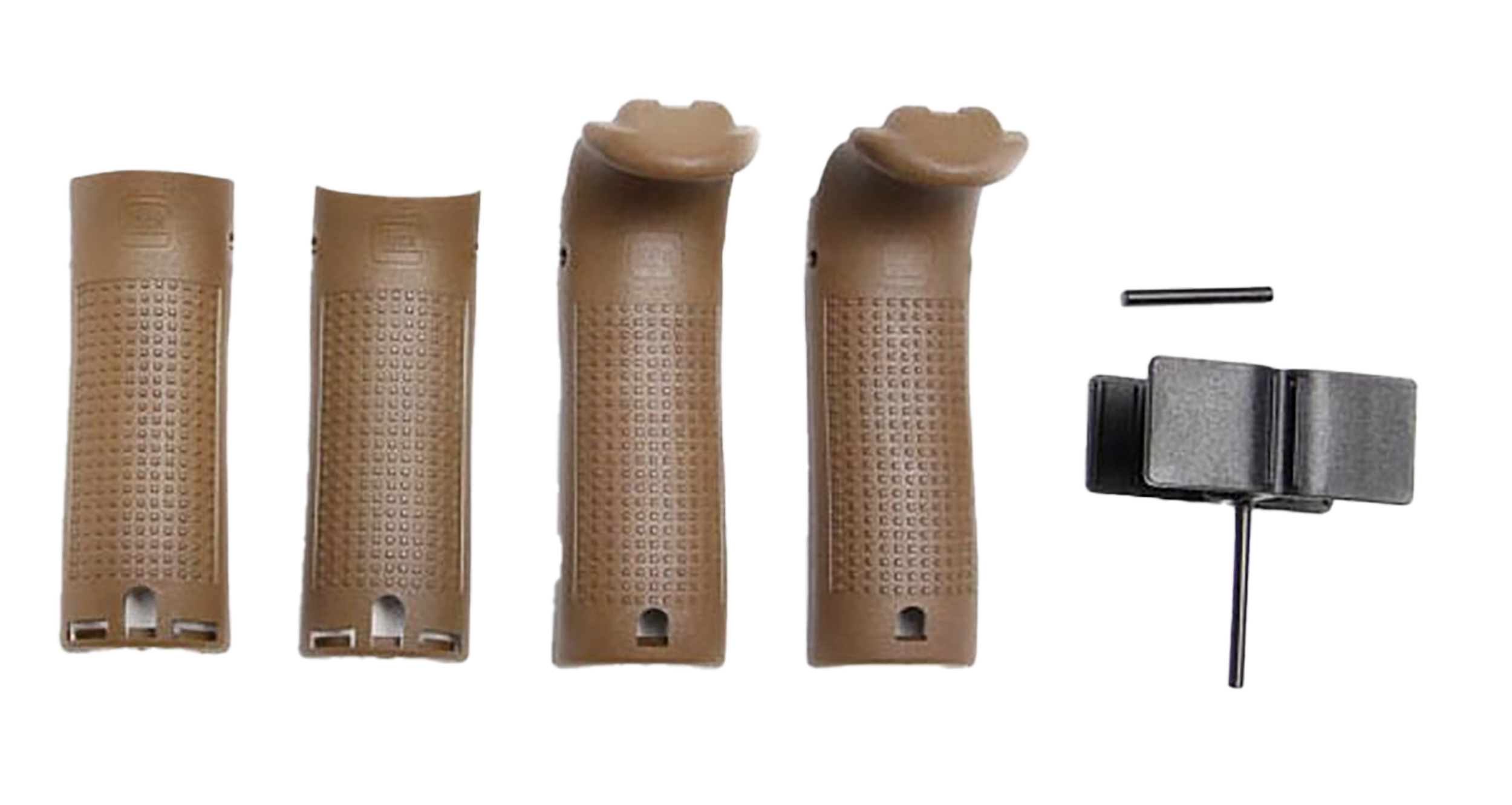 Glock OEM Gen4 Modular Backstrap & Beavertail Set, Dark Earth Polymer ...