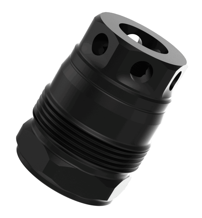Liberty Precision Machine Baby Bell Muzzle Brake, 1/2-28 Thread Pitch ...