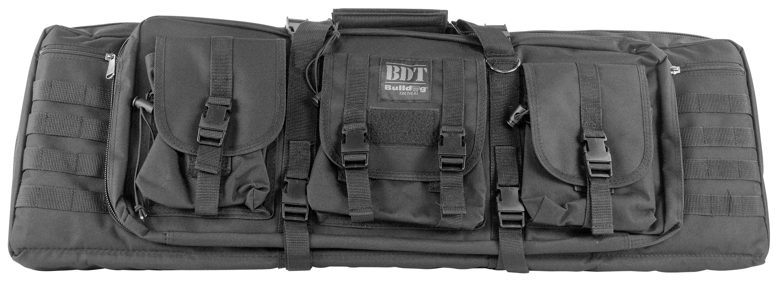 Bulldog Double Tactical Rifle Case 43 in, 600 Denier Polyester, MOLLE ...