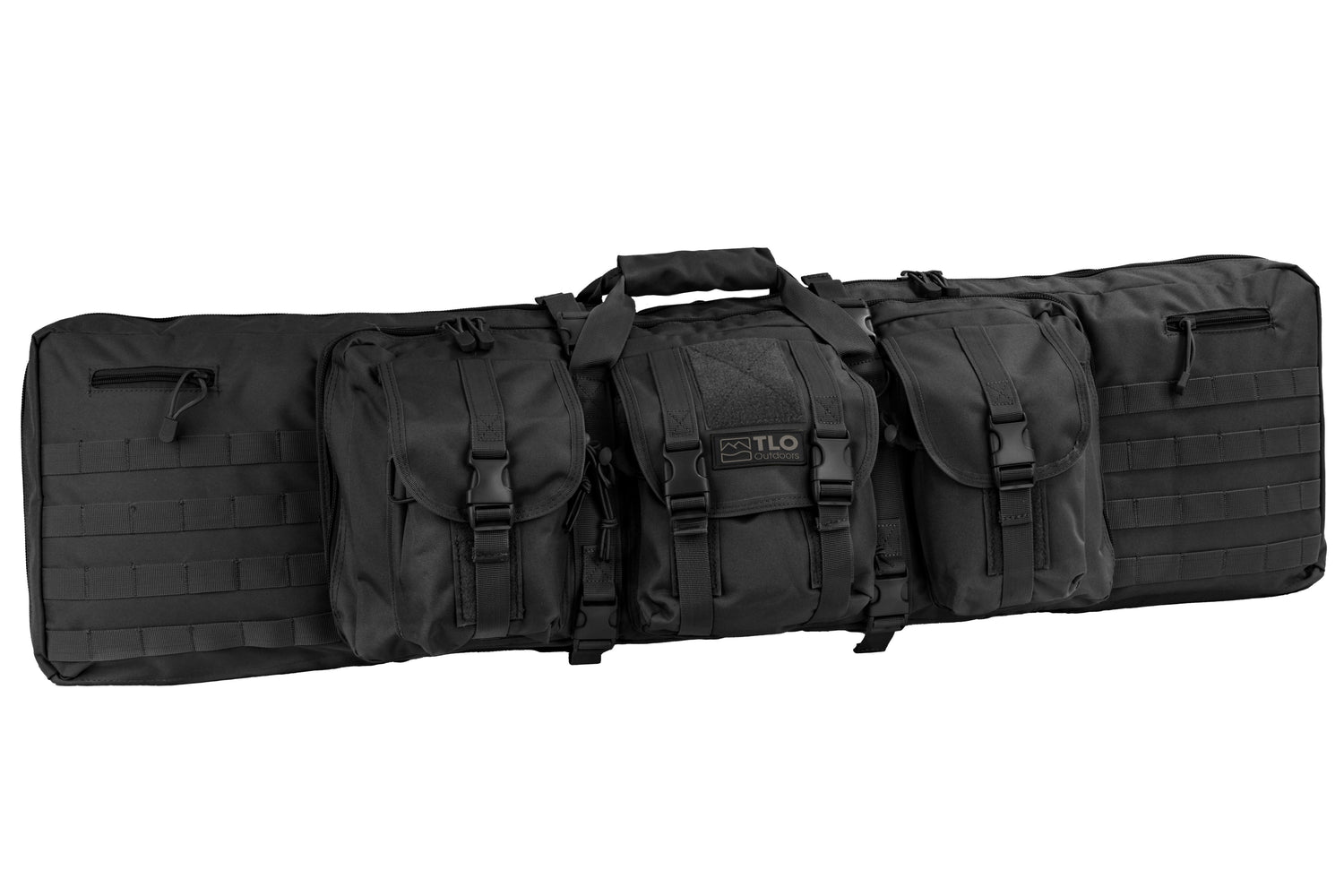 TLO Outdoors Tactical Double Rifle Gun Case with Shoulder Straps